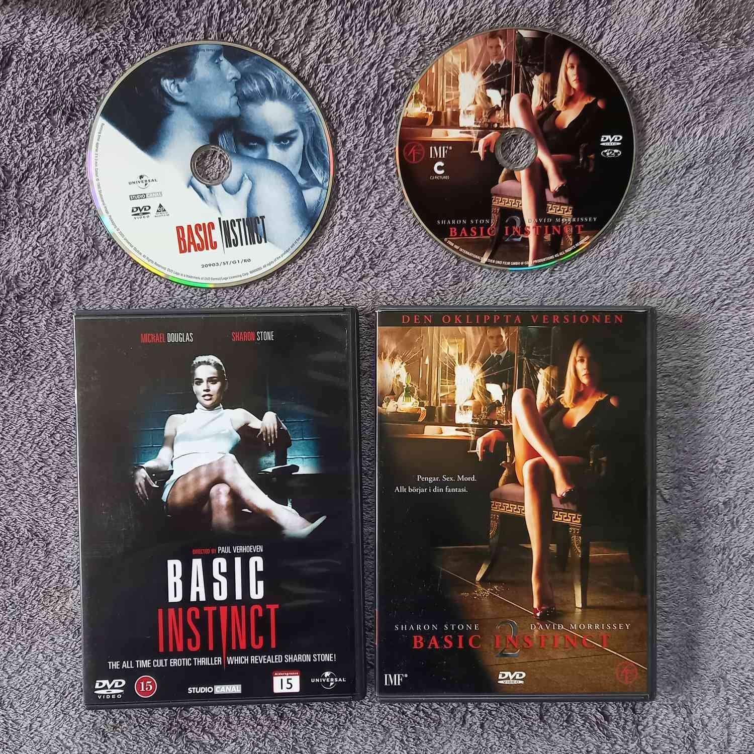 Se produkter som liknar Basic instinct | 1 & 2 | Sven.. på Tradera (672781559)
