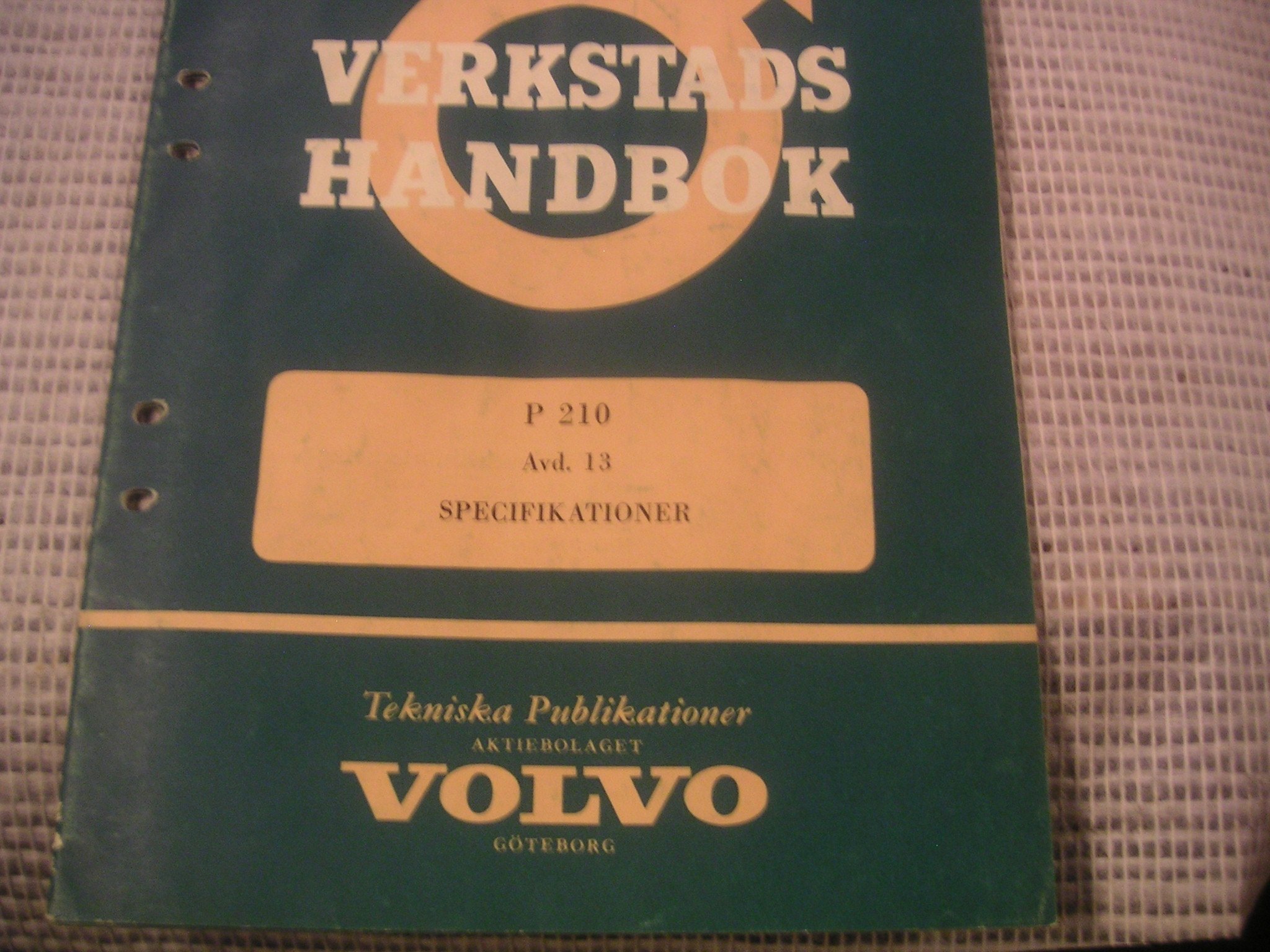 Se produkter som liknar VOLVO P 210 VERKSTADSHANDBOK .. på Tradera (688007611)