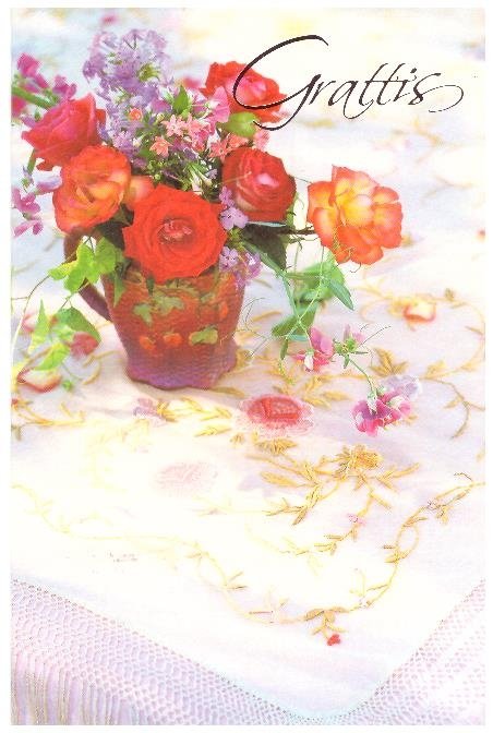 Dubbelt Grattis kort / Vacker text insida | Köp på Tradera (683372245)