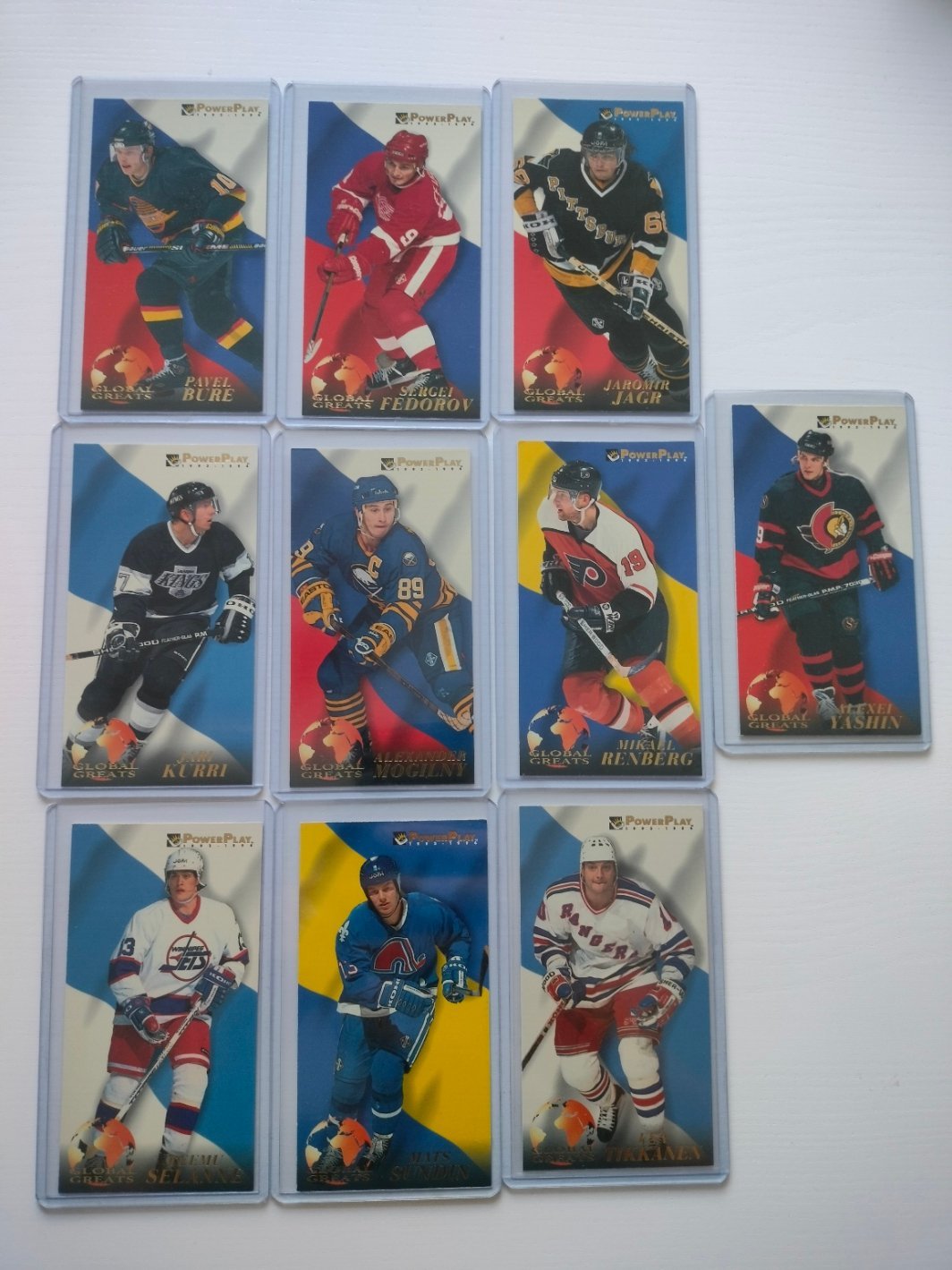 1993-94 Fleer Power Play Global Greats - Komple.. | Köp på Tradera (684220264)