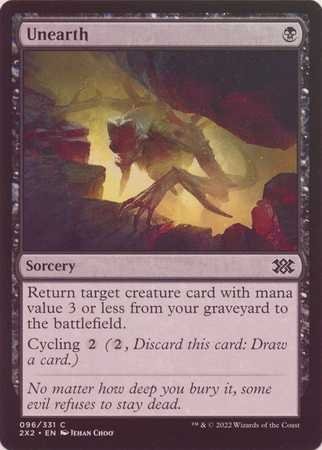 Unearth - Foil (Double Masters 2022) | Köp från Kelz0r på Tradera (667946636)