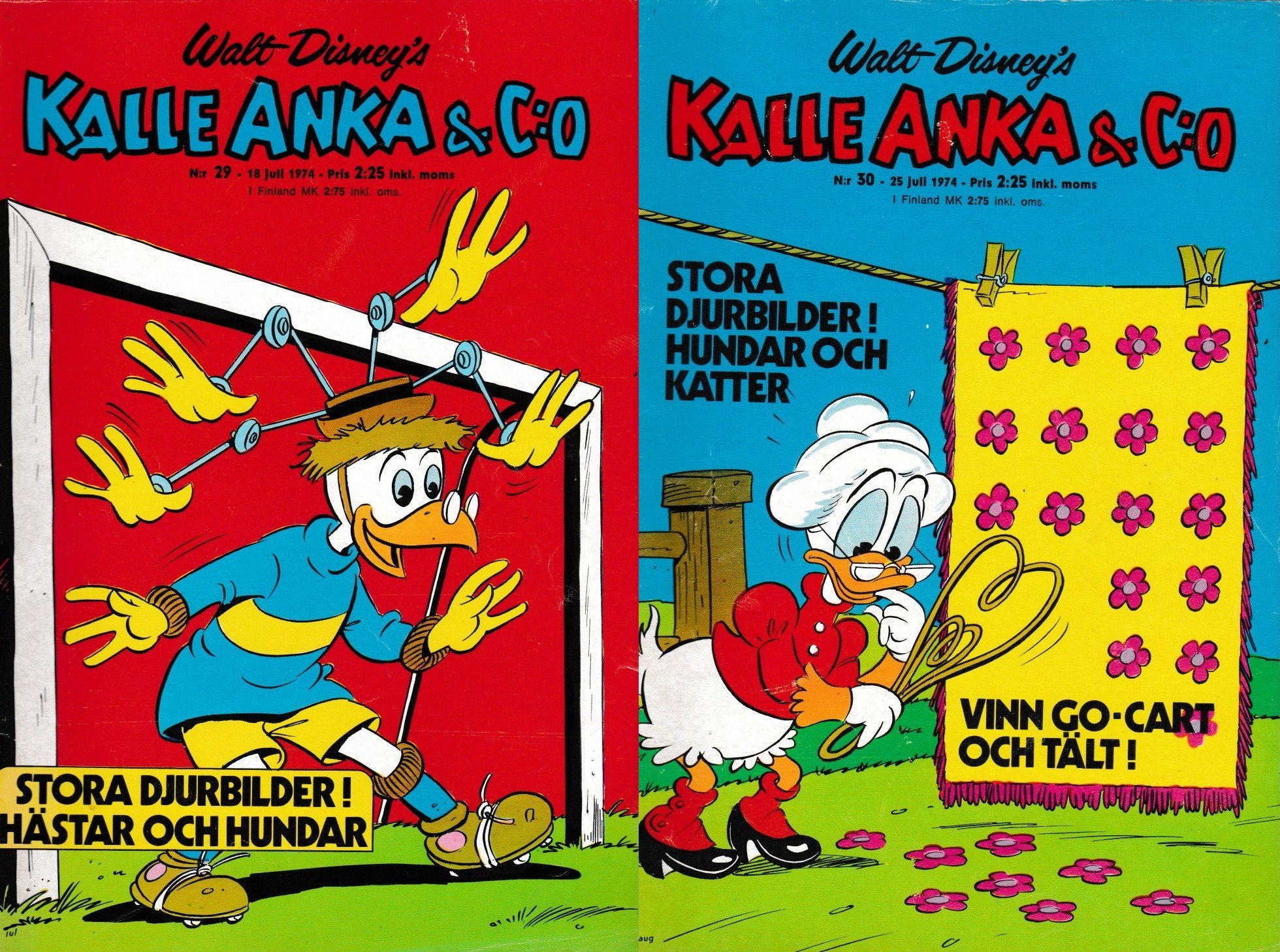 Kalle Anka & C:o, Walt Disney, nr 29 & 30 1974 | Köp på Tradera (685185046)