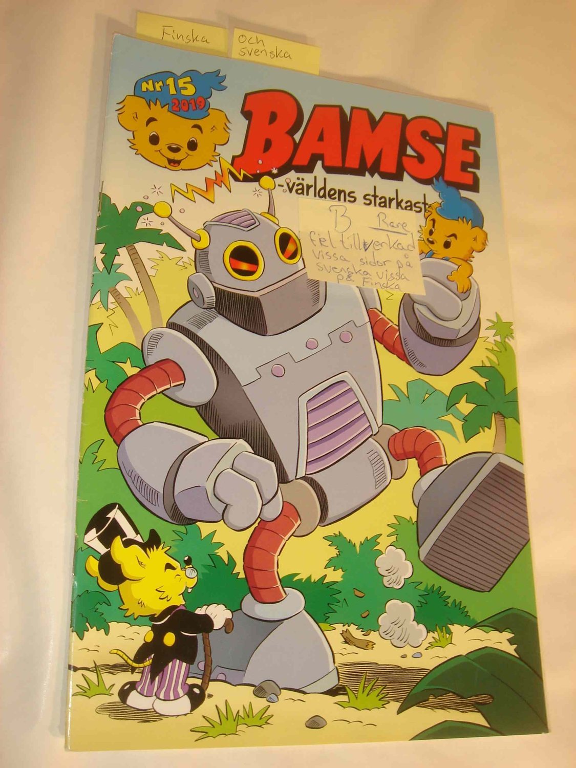 BAMSE 2019 15 (svensk-finsk) Begag.. | Köp från caprod2 på Tradera (680408489)