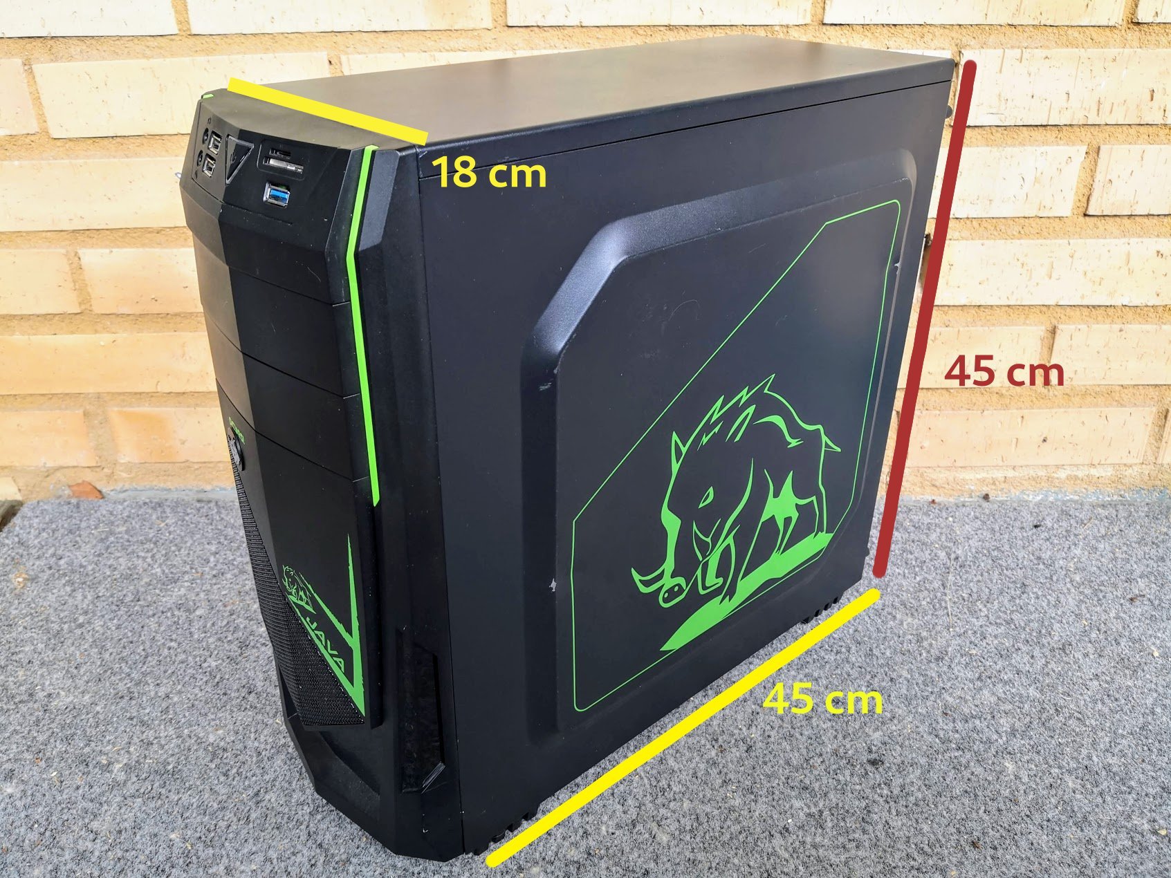 Datorchassi Miditower USB 3.0 ATX Micro-ATX sva.. (407069331) ᐈ Köp på ...