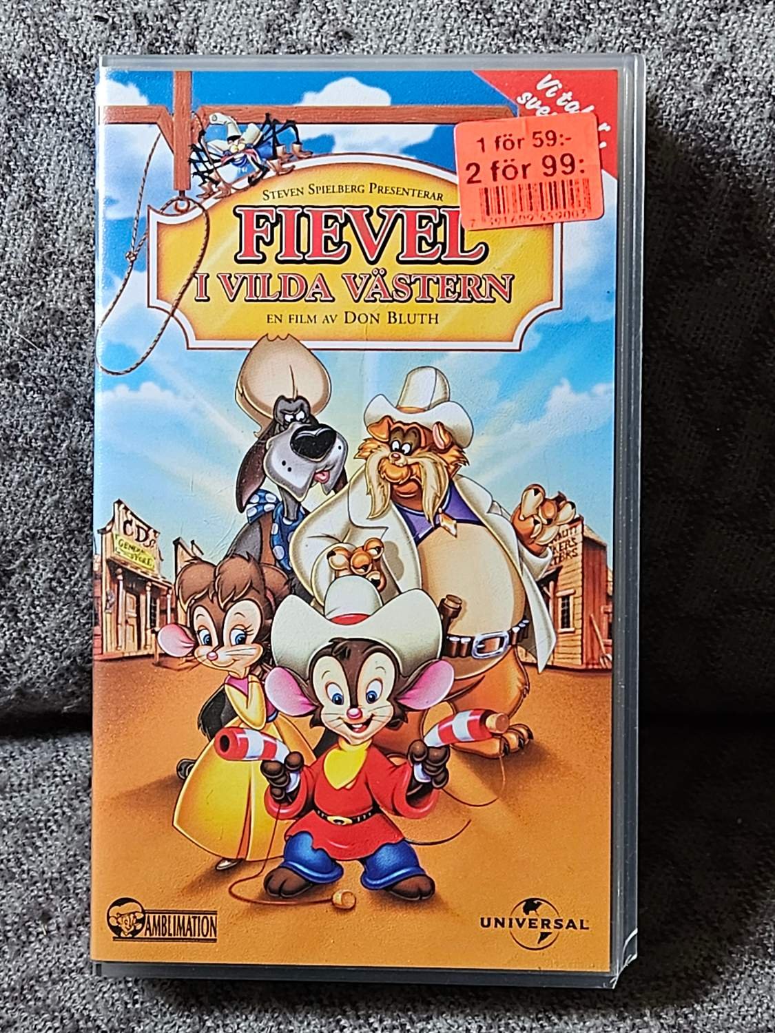 FIEVEL ,I vilda västern - .VHS.. | Köp från SandsOfTime på Tradera (683060743)