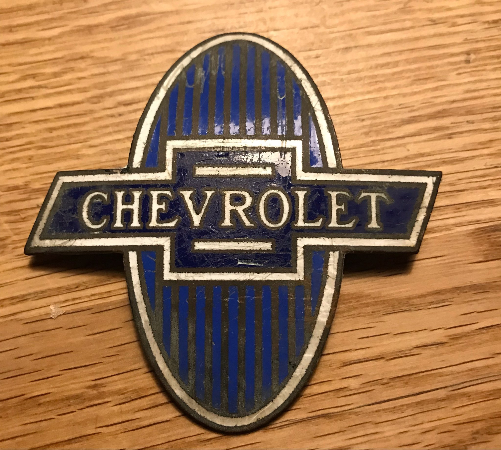 CHEVROLET EMBLEM GAMMALT (383690708) ᐈ Nostalgilogen på Tradera