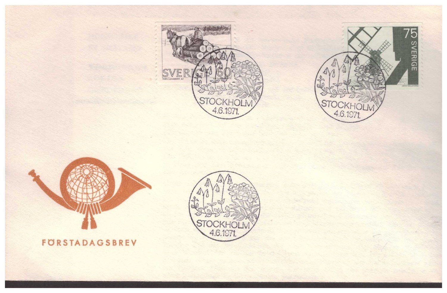 Se produkter som liknar Sverige: FDC 1971. Vinjett 4... på Tradera (696479289)