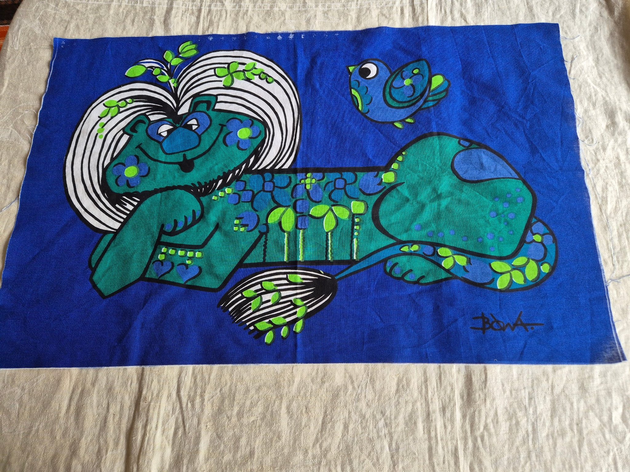 TYG/BONAD BOWA LEJON 80 X 51 CM BOMULL RETRO | Köp på Tradera (696737012)