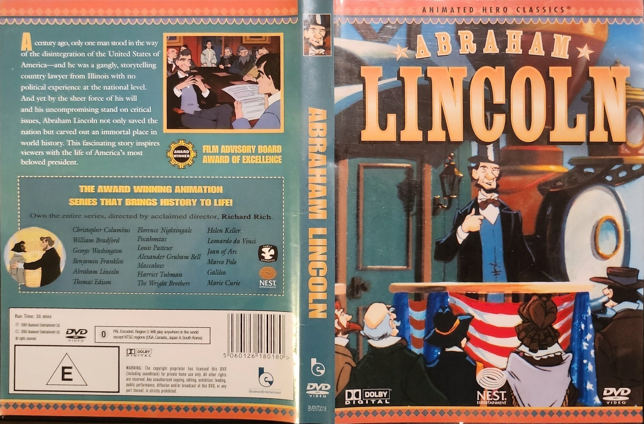 Abraham Lincoln - Animated Hero classics | Köp på Tradera (694323869)