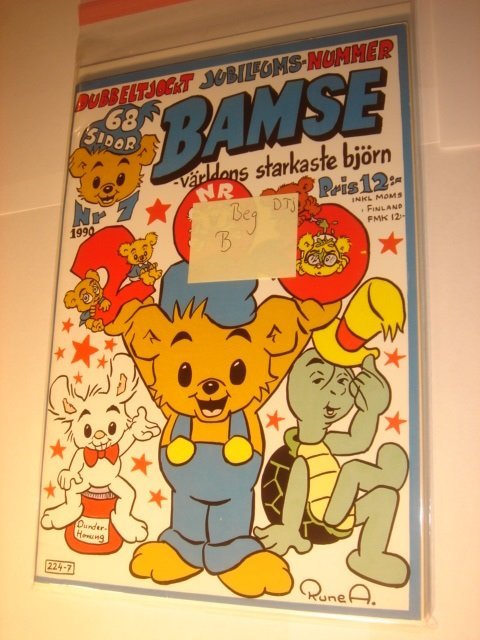 BAMSE 1990 7 (svensk) Begagn DUBBE.. | Köp från caprod2 på Tradera (635571664)