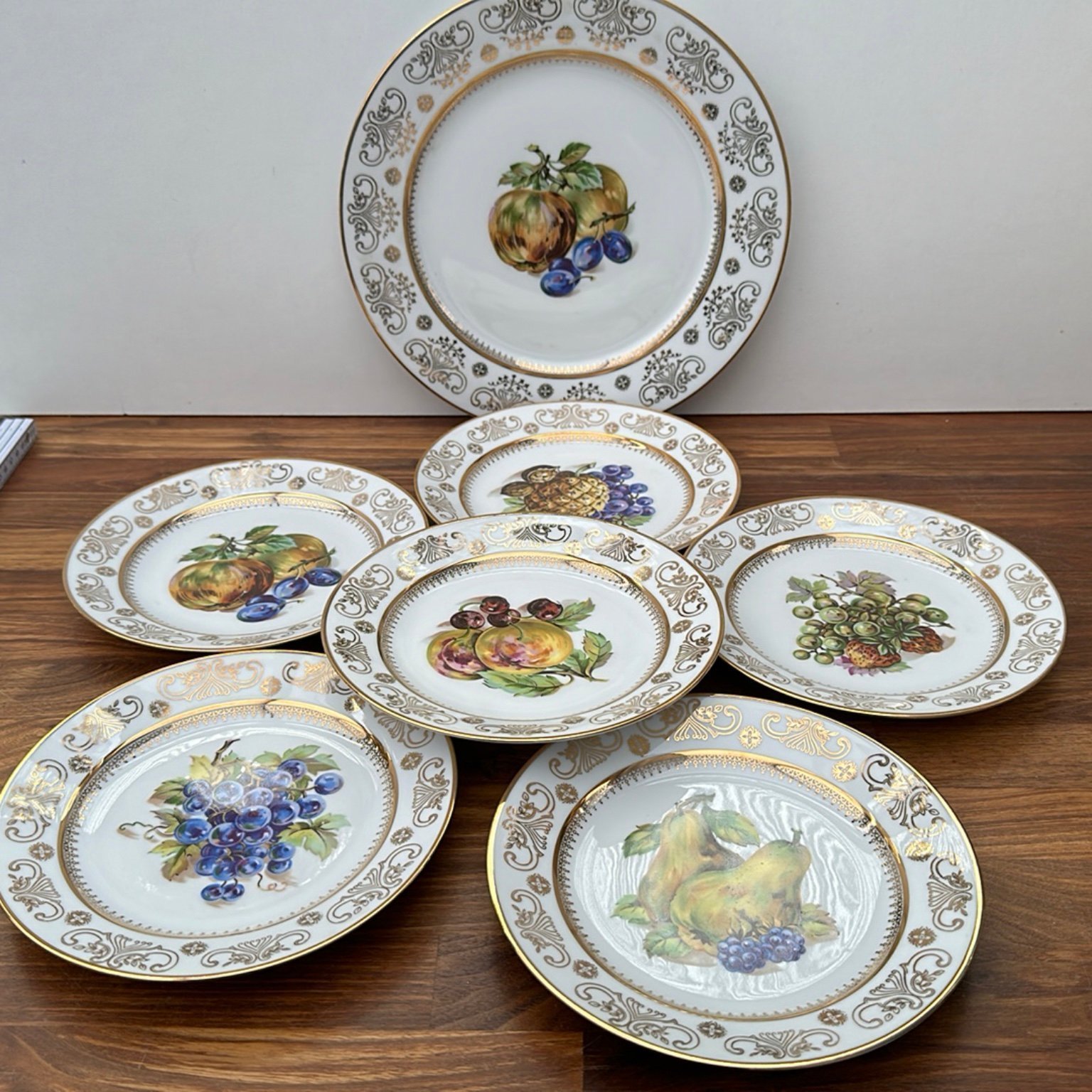 Plate Set from Kahla, 1950s, set of 7 | Köp på Tradera (686148006)