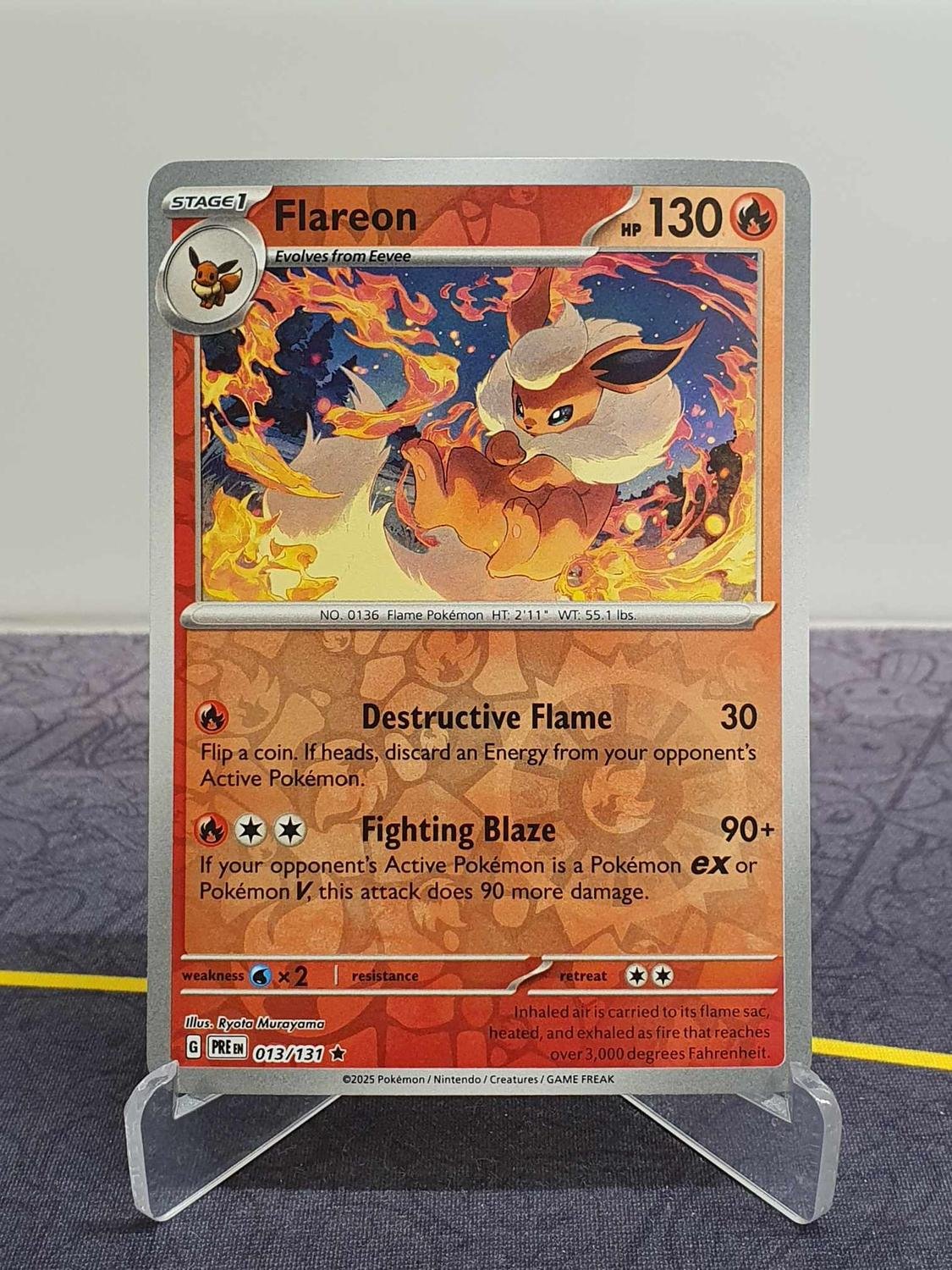 FLAREON 013/131 - Reverse Holo Rare - Prismatic.. | Köp på Tradera (662073304)