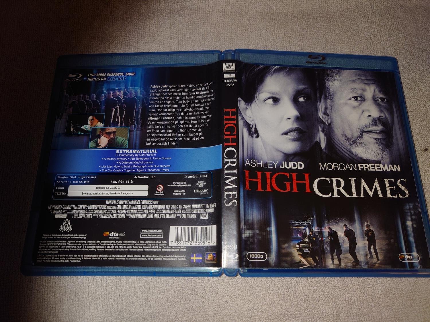 High Crimes (Blu-ray), Ashley Judd, Morgan Free.. | Köp på Tradera (682091140)
