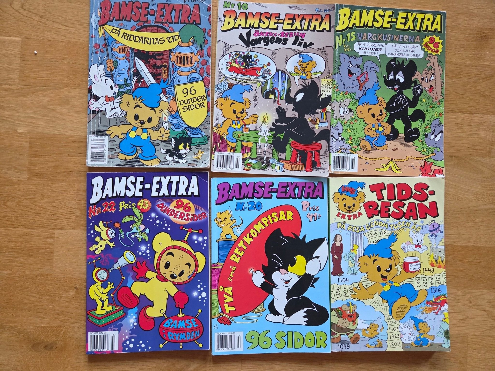 Bamse extra nr 9, 10, 15, 20, 22 och Tidsresan | Köp på Tradera (687497553)