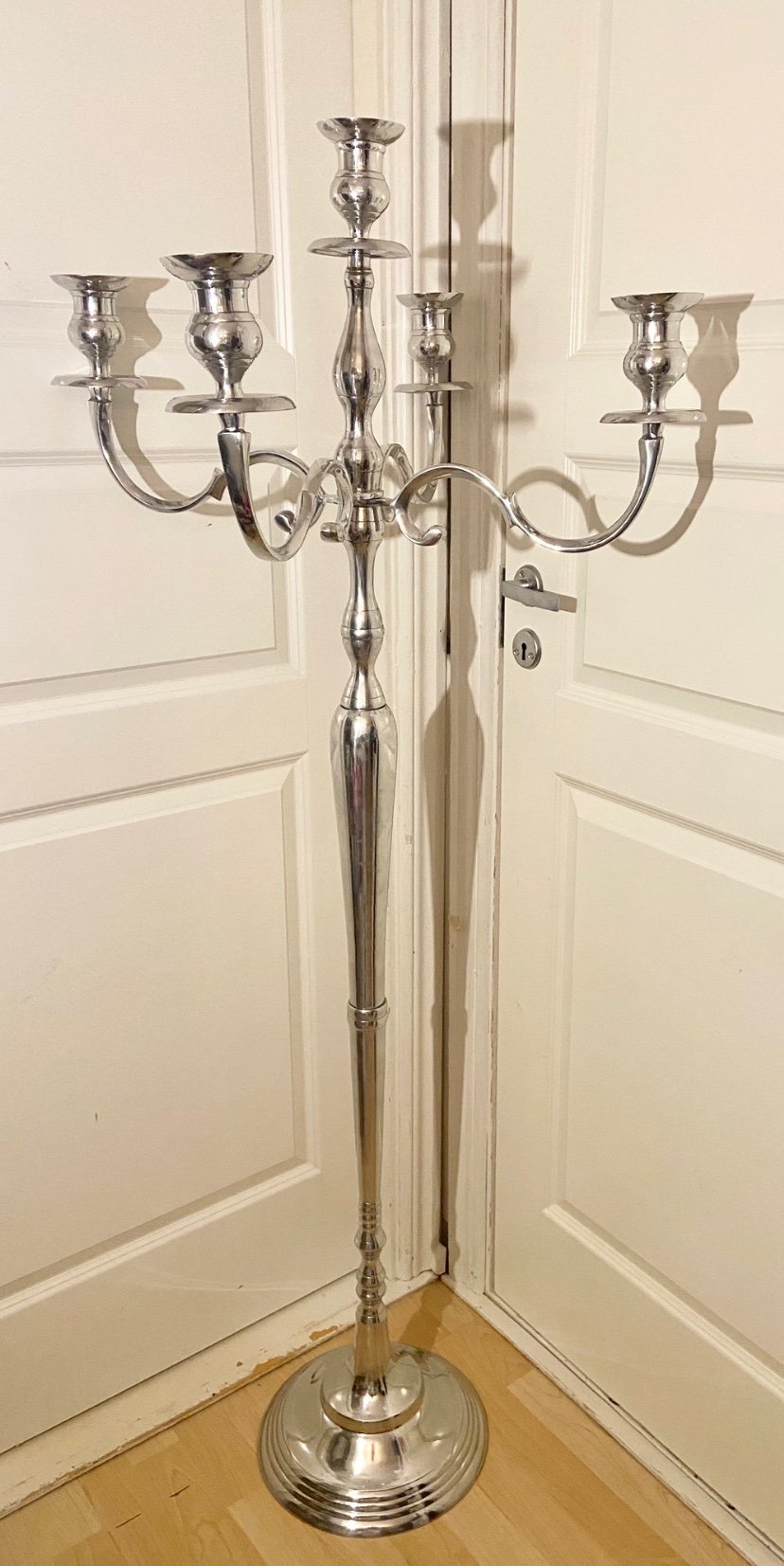 Golvkandelaber 150cm Kandelaber Silver Metall M.. | Köp på Tradera (632347621)