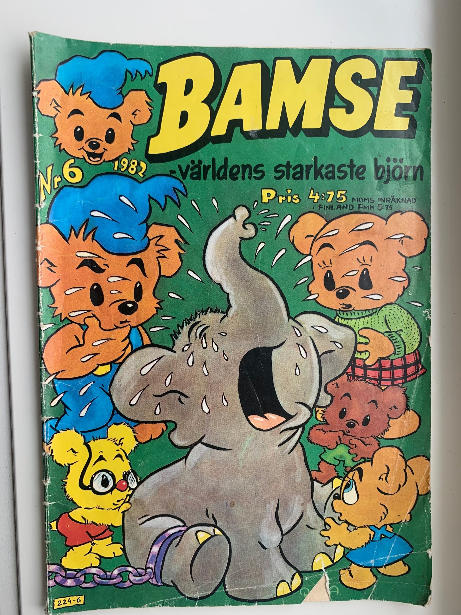 Se produkter som liknar Bamse nr 6 1982 på Tradera (684921919)