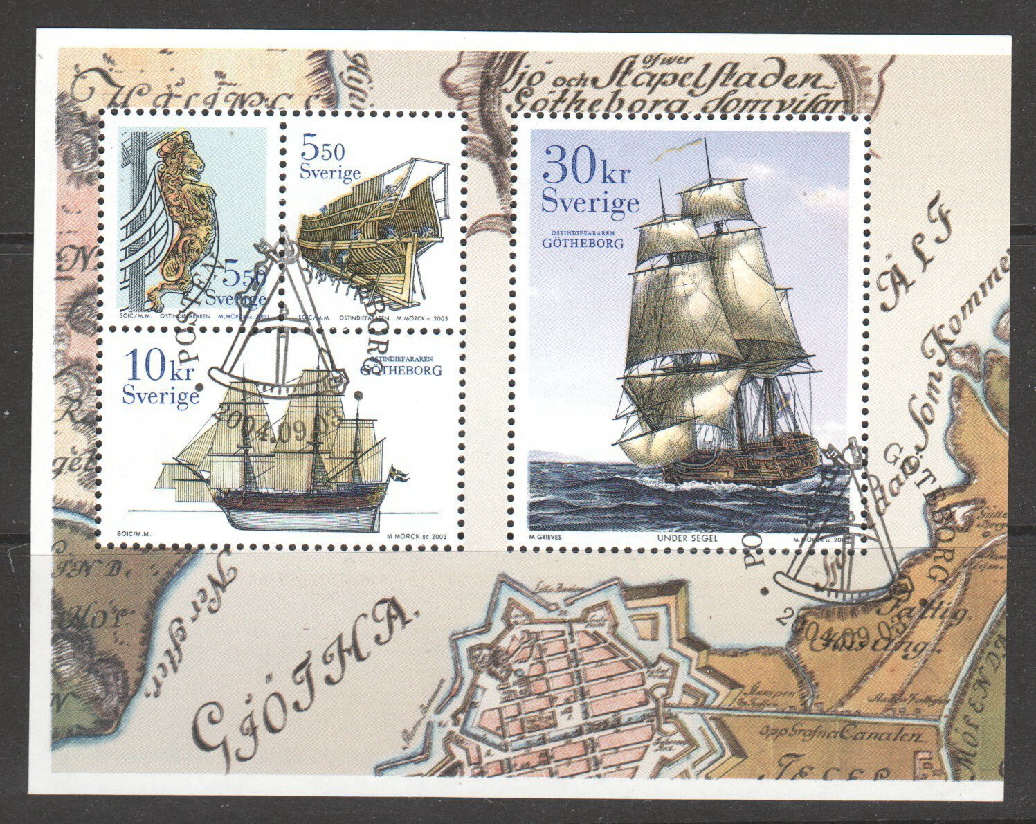 SVERIGE - HBL 2384-87 - OSTINDIEFARAREN** | Köp på Tradera (699896484)