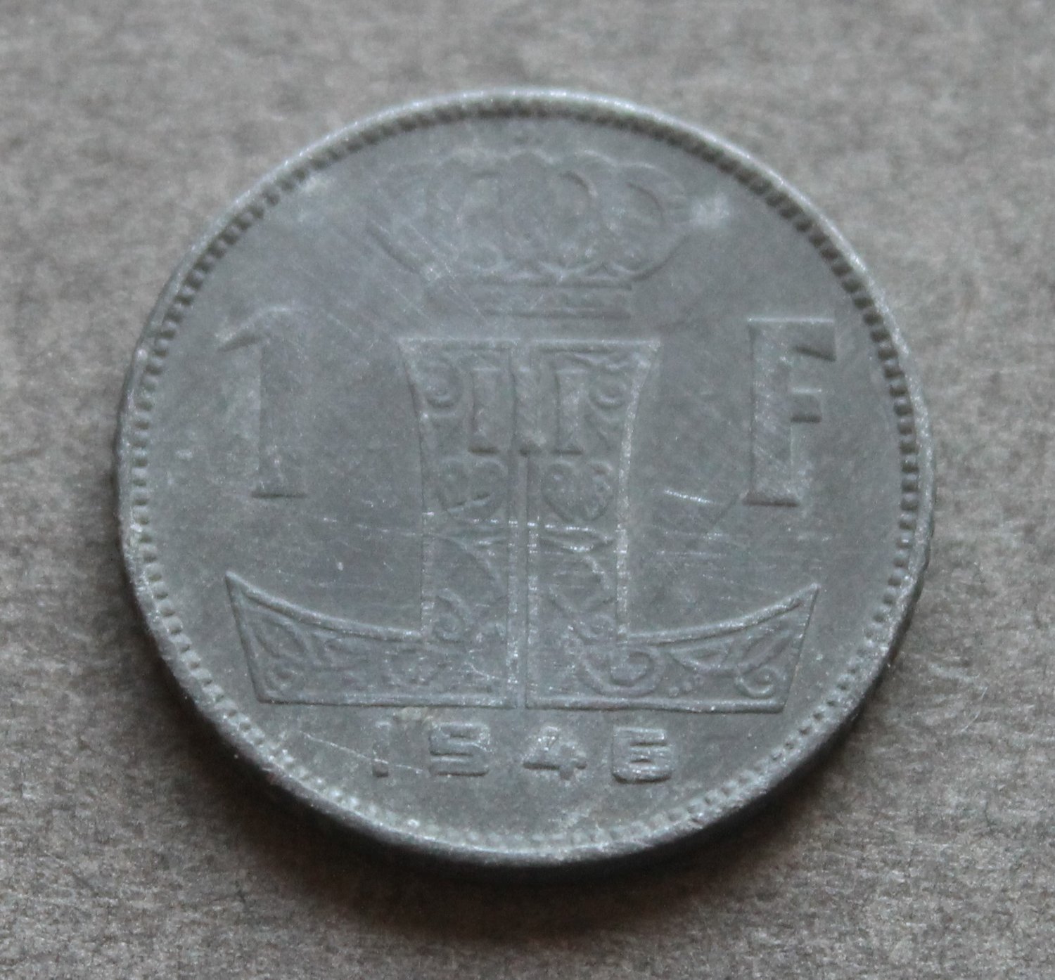 Se produkter som liknar BELGIEN - 1 Franc 1946 - KM 1.. på Tradera (663430893)