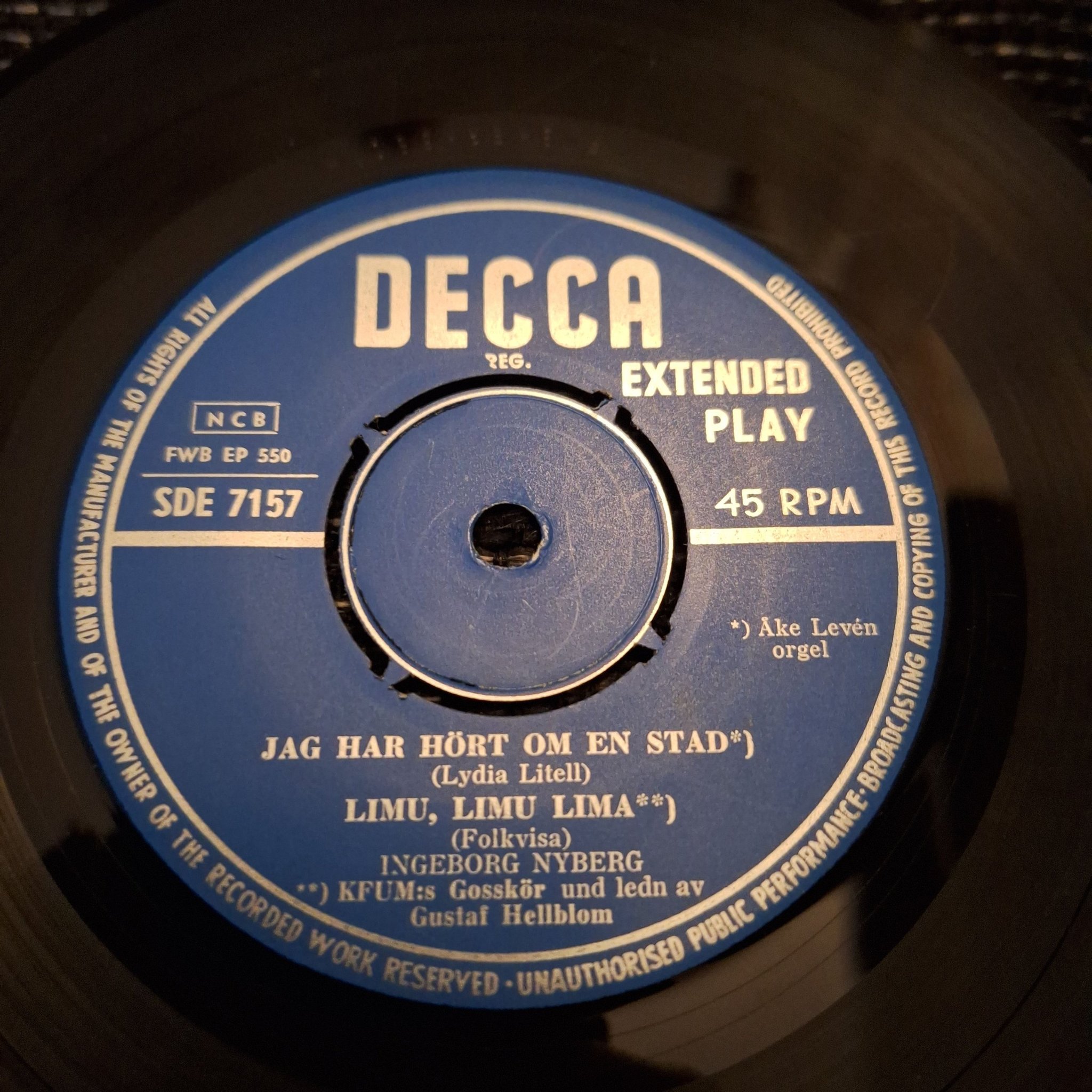 Decca - Jag Har Hört Om En Stad / Limu, Limu Li.. | Köp på Tradera (708796448)