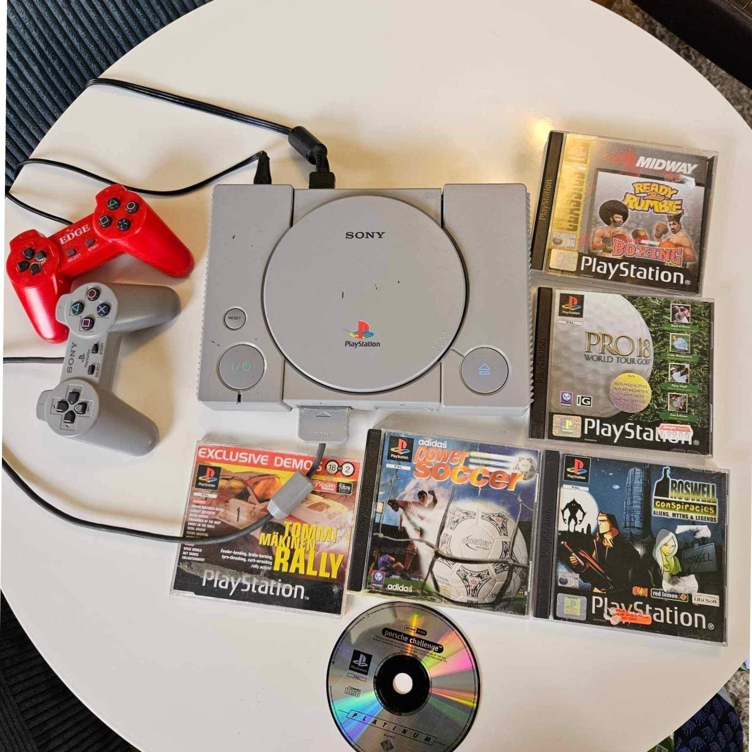 Playstation 1 PS1 psone paket konsoll+ 7 Spel +.. | Köp på Tradera ...