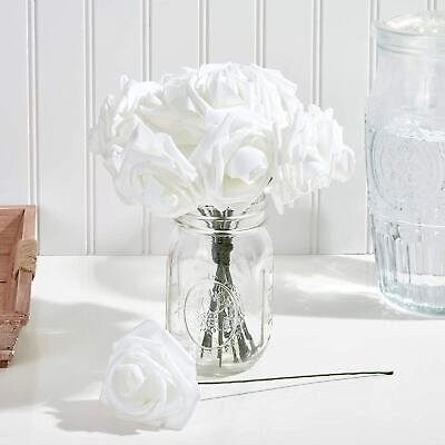 10 st konstgjorda rosor plastblomma 20 cm | Köp på Tradera (665216123)