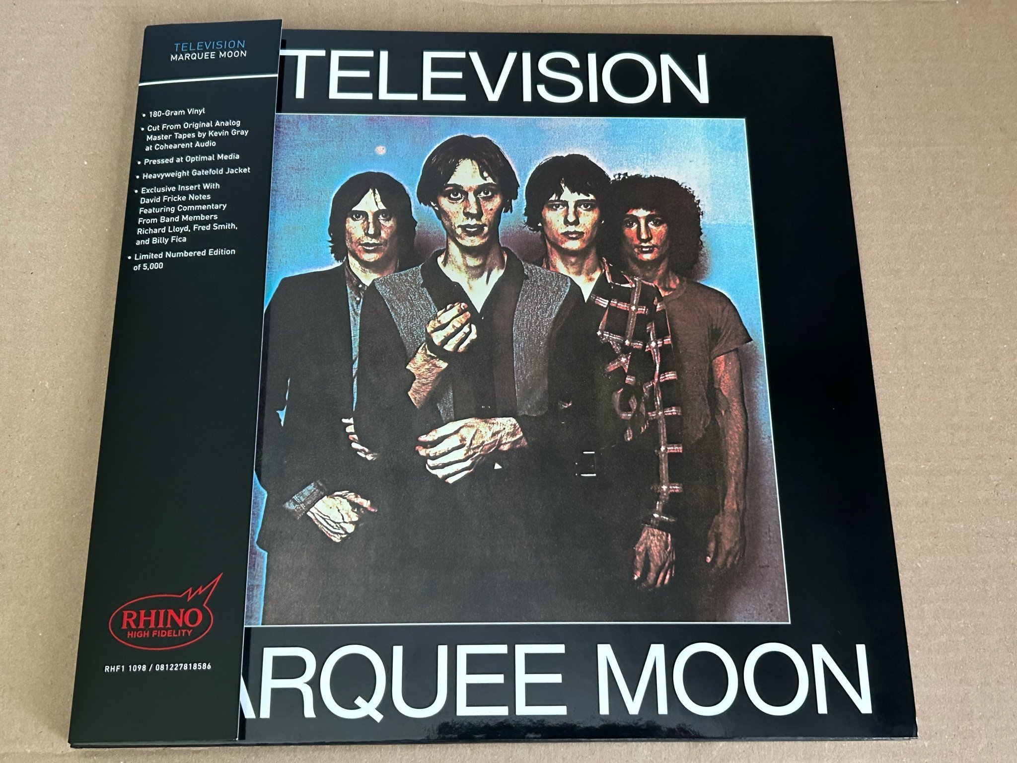 TELEVISION - MARQUEE MOON / Rhino High Fidelity.. | Köp på Tradera (632570423)