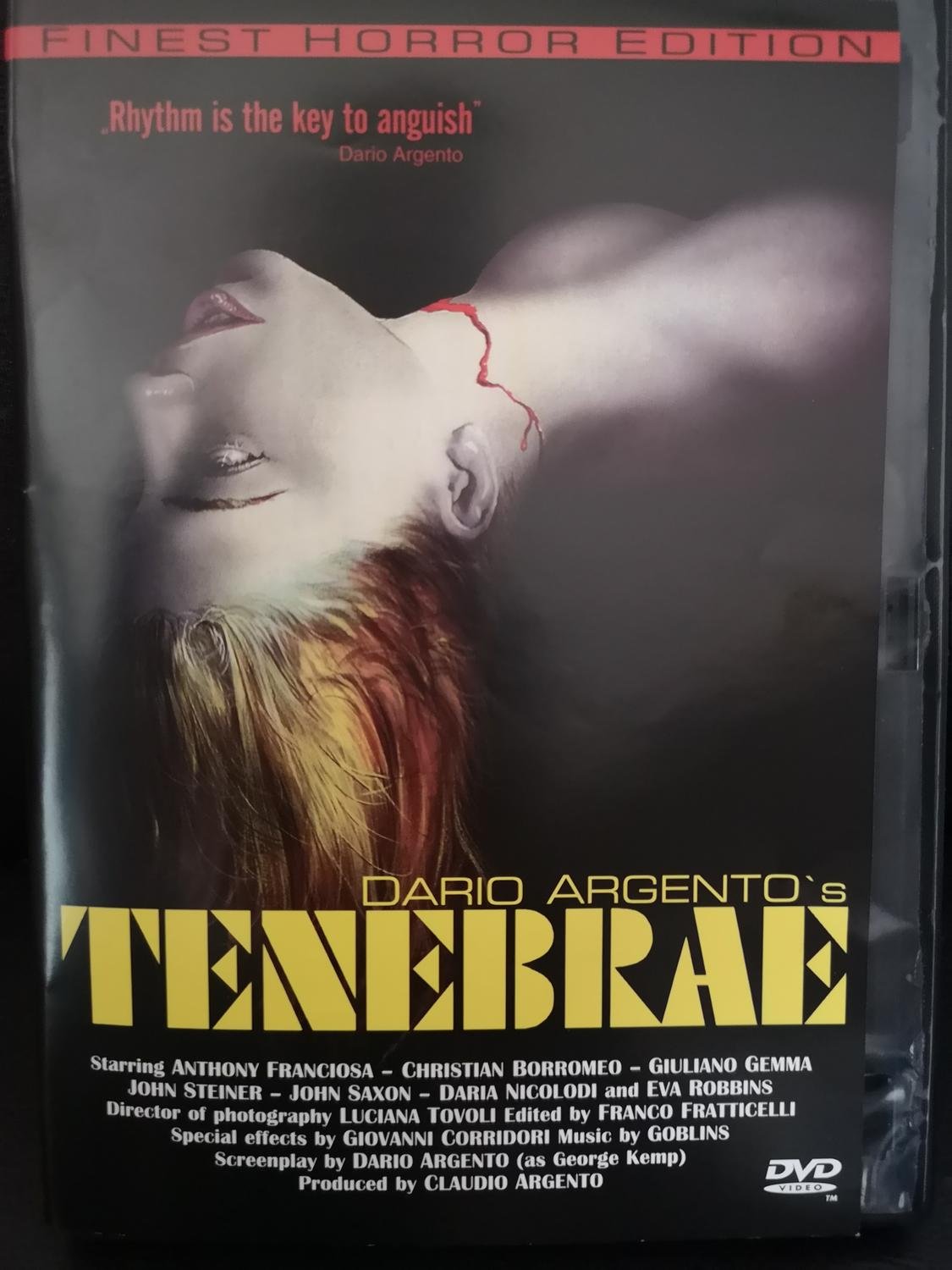 Tenebrae / Tenebre (1982) Dario Argento med Joh.. | Köp på Tradera (553248829)