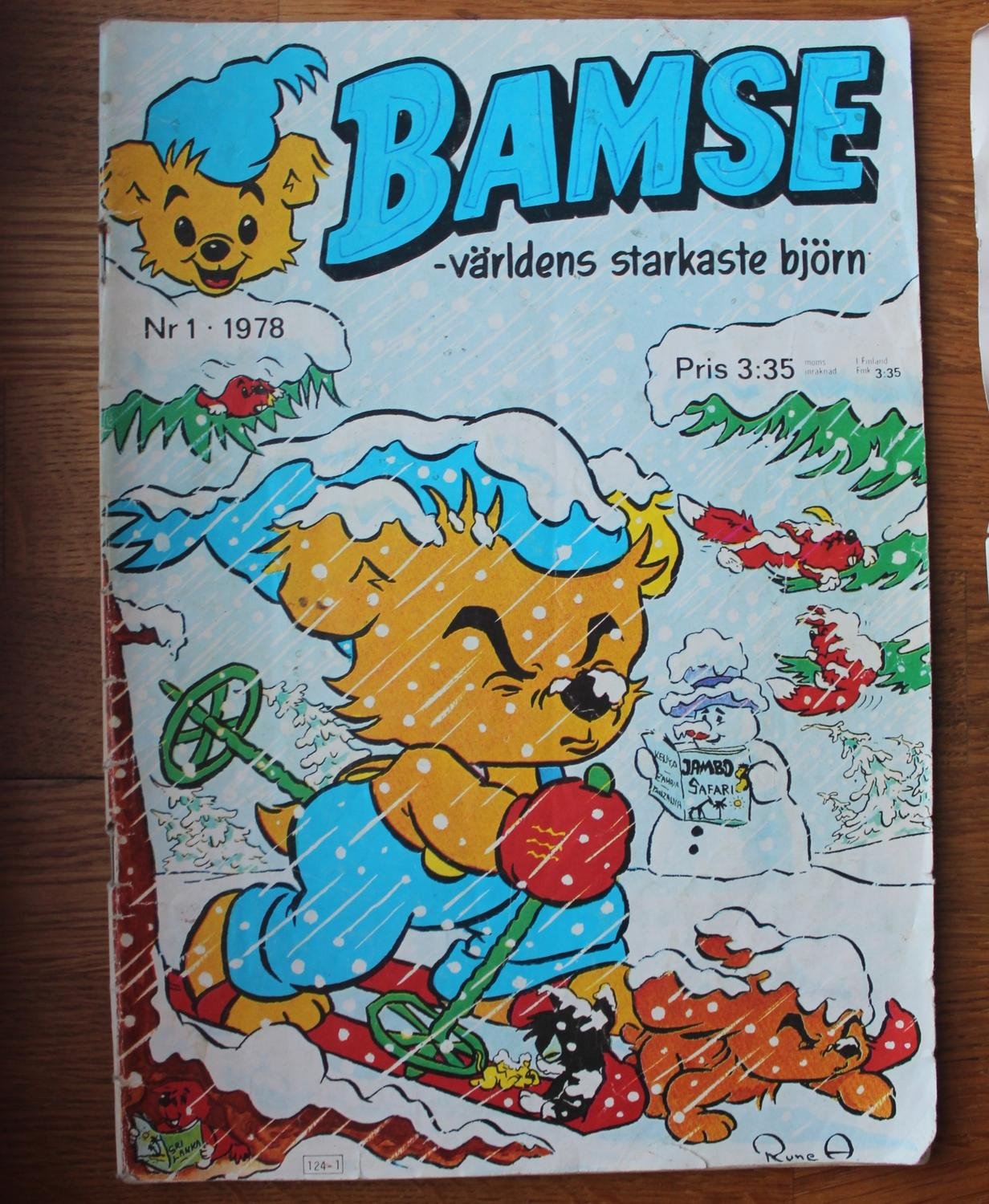 Se produkter som liknar BAMSE 1978 nr 1 på Tradera (670044589)
