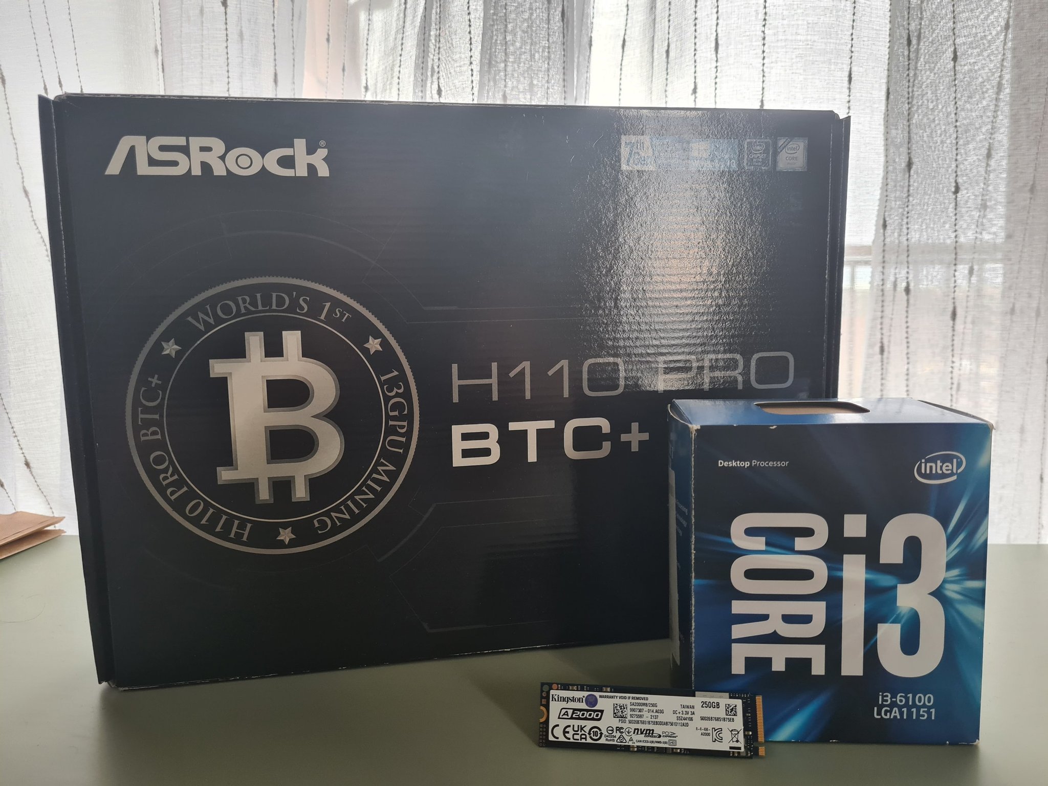 Se produkter som liknar Asrock btc+ pro h110 + cpu oc.. på Tradera ...