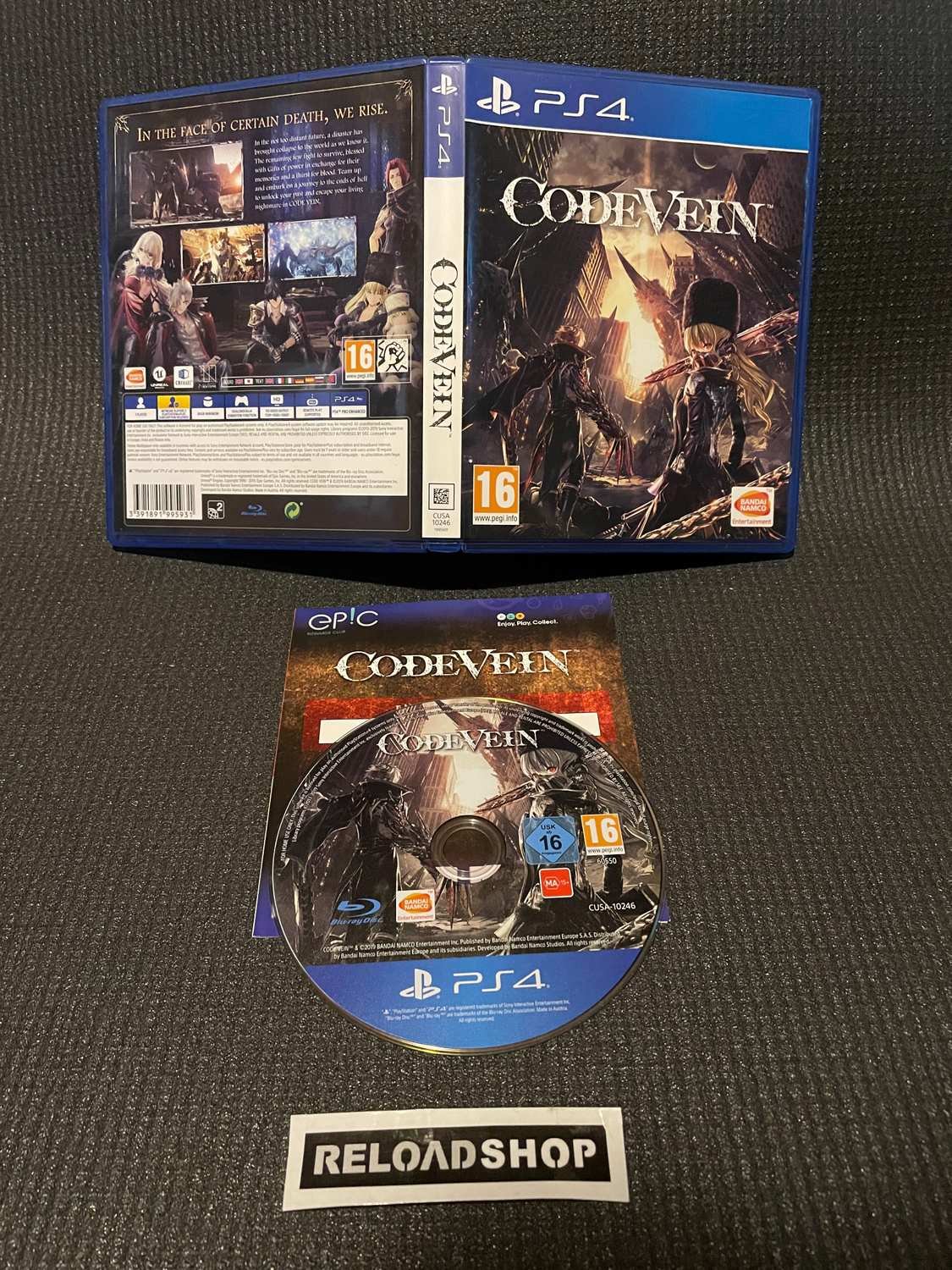 Code Vein PS4 | Köp från RELOAD_SHOP på Tradera (524458014)