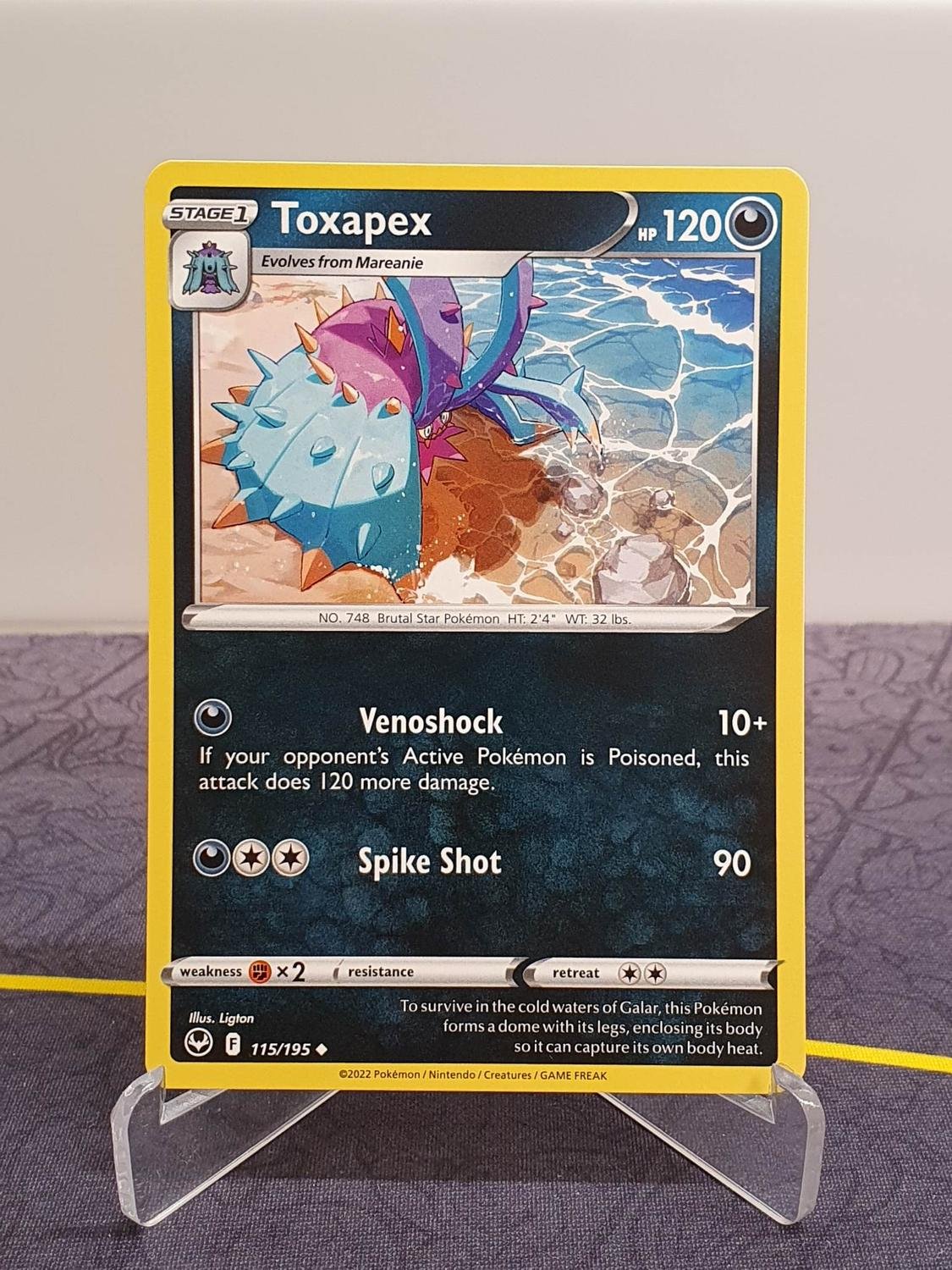 TOXAPEX 115/195 - Silver Tempest - Pokémon Kort | Köp på Tradera (588696508)