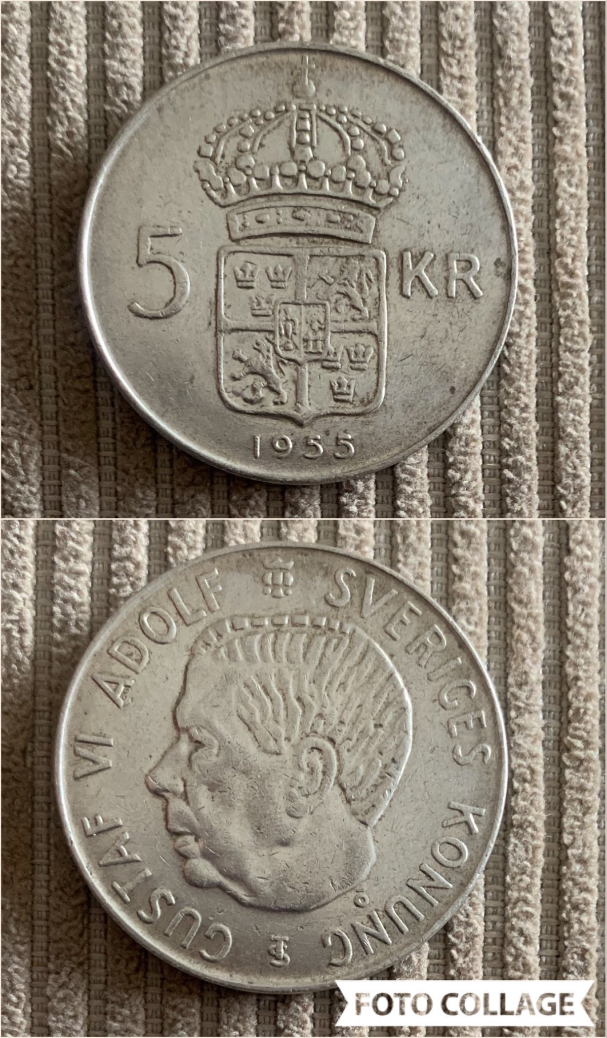 5-krona. 1955 (417159677) ᐈ Köp på Tradera