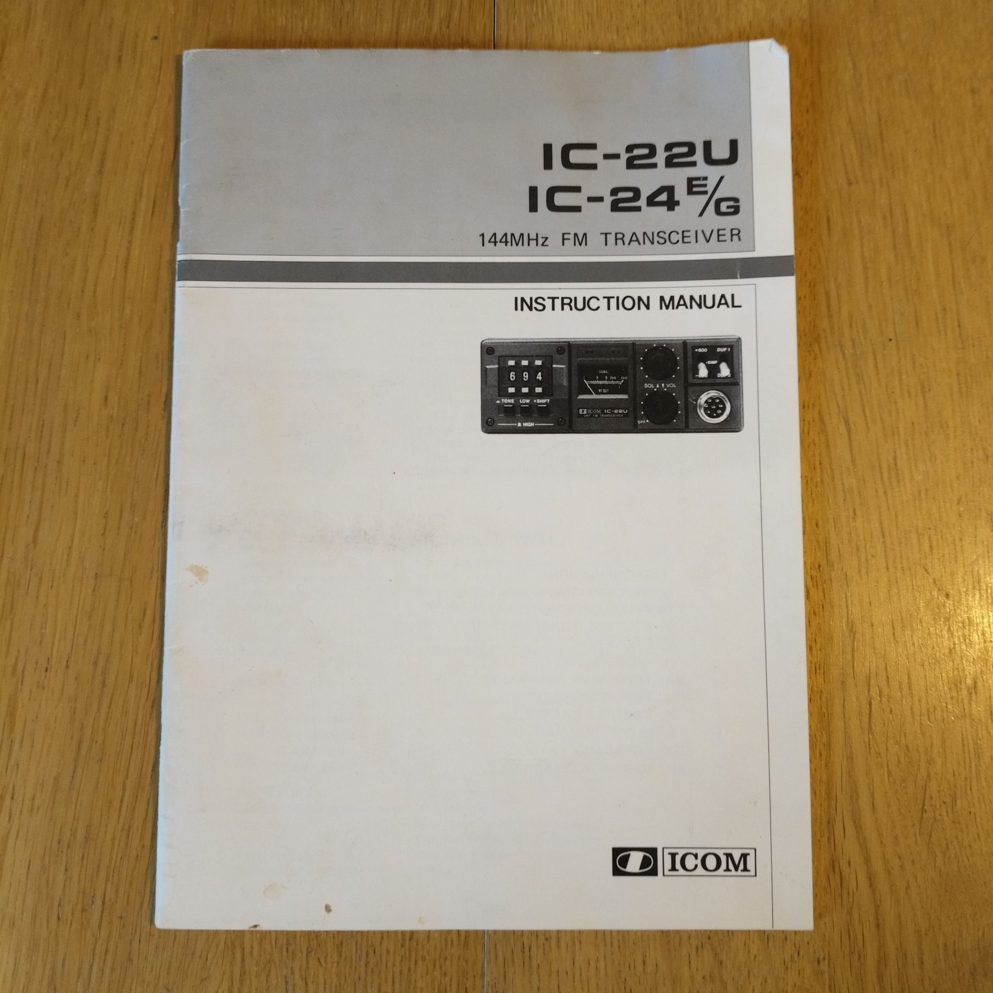 ICOM IC-22U IC-24E/G Instruktionsbok | Köp på Tradera (687814251)