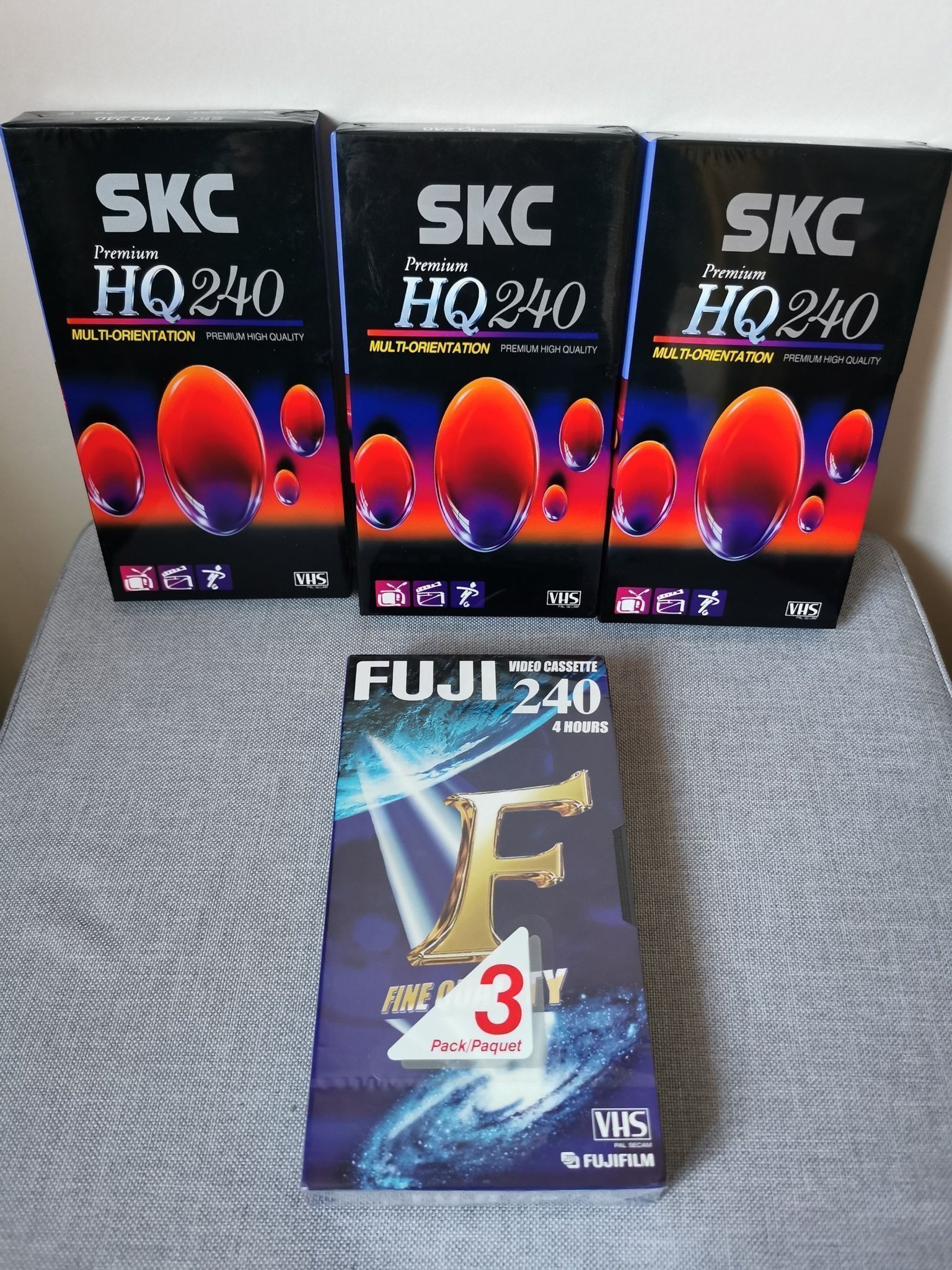 VHS-kassetter - SKC Premium HQ 240 och Fuji F-2.. | Köp på Tradera (686945624)