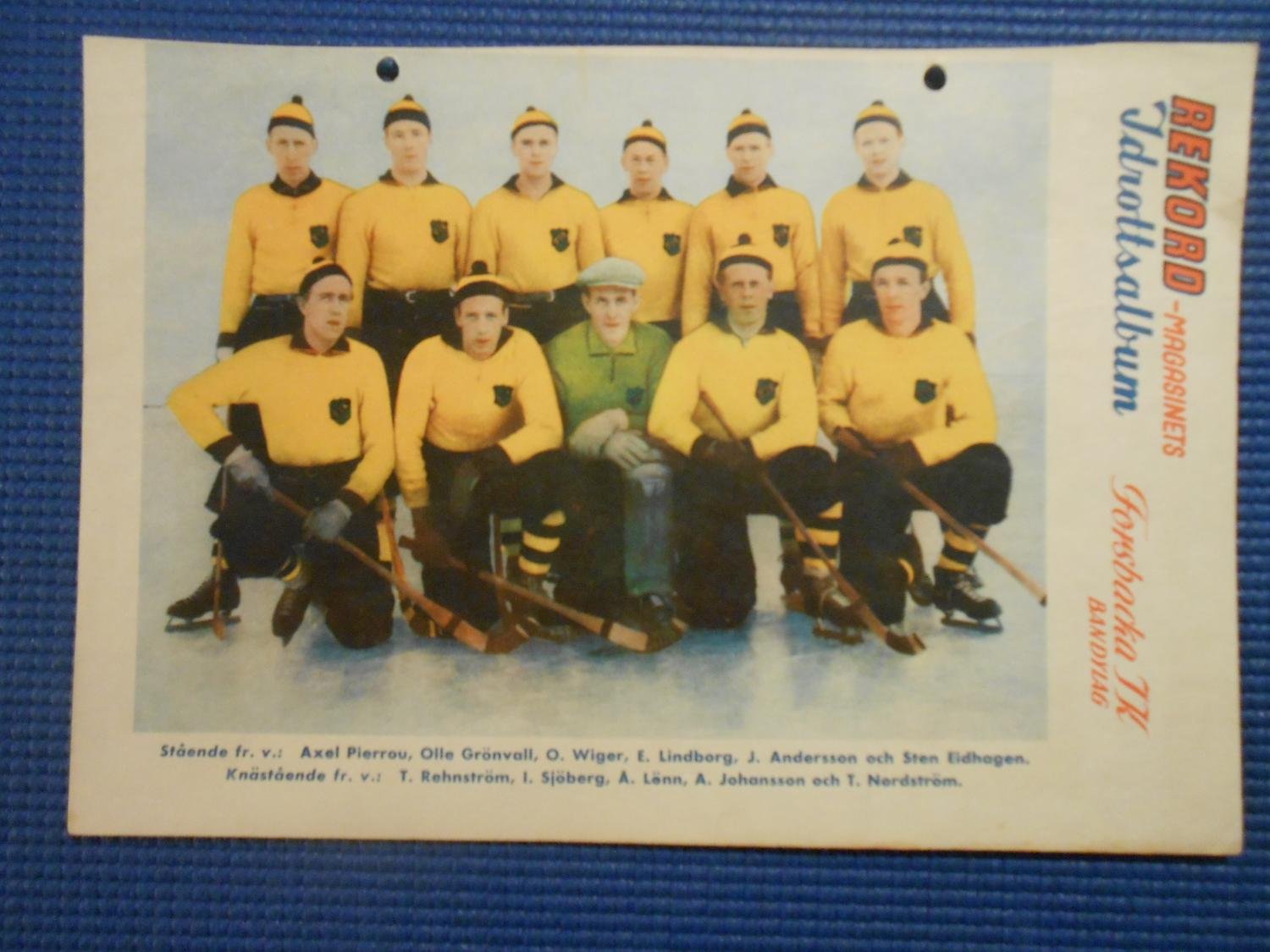 Rekordmagasinet Forsbacka IK Bandy Nils Englund | Köp på Tradera (607517757)