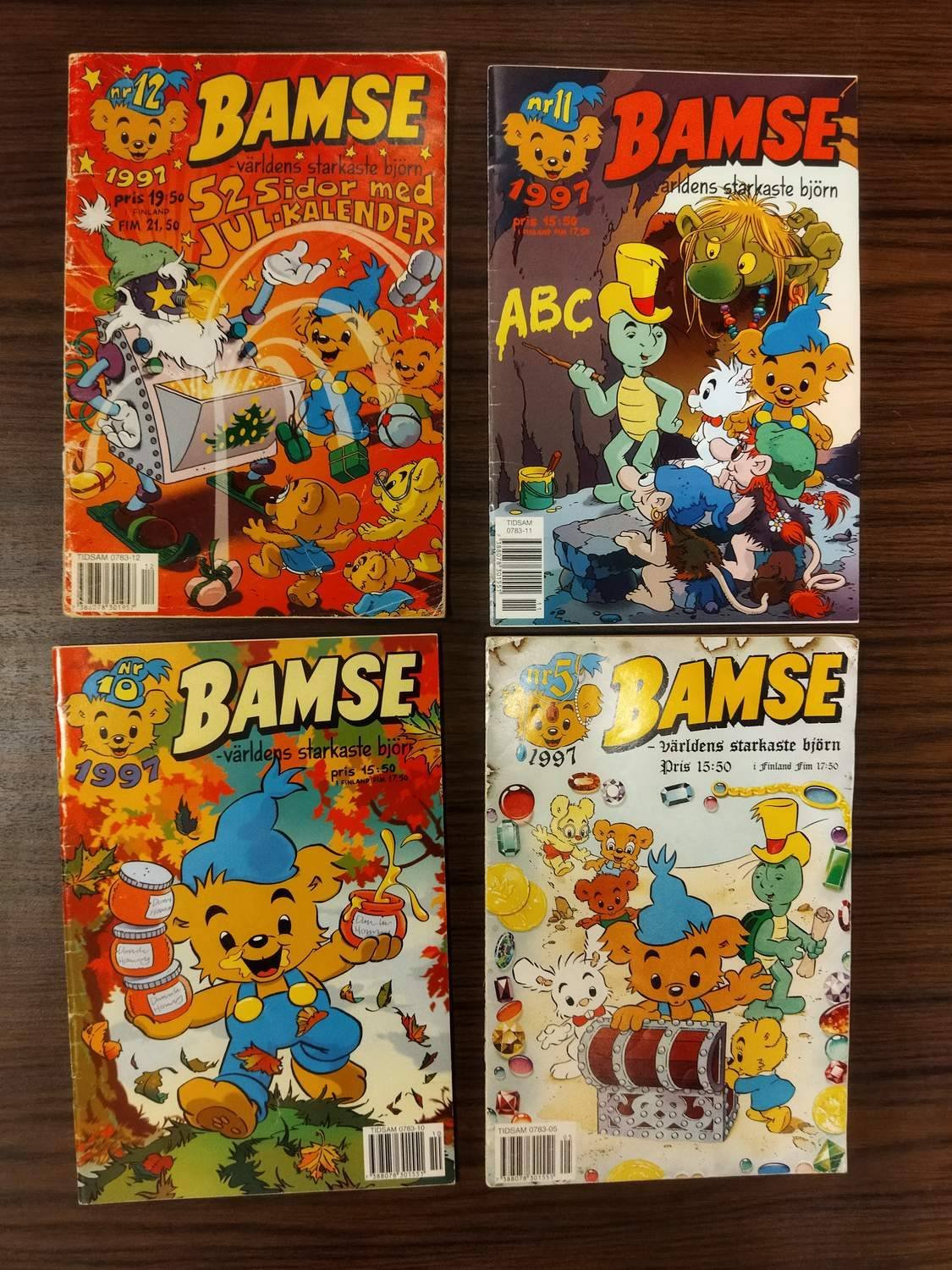 Bamse 1997 flera nummer 4 styck | Köp från Vinylcomics på Tradera (630462583)