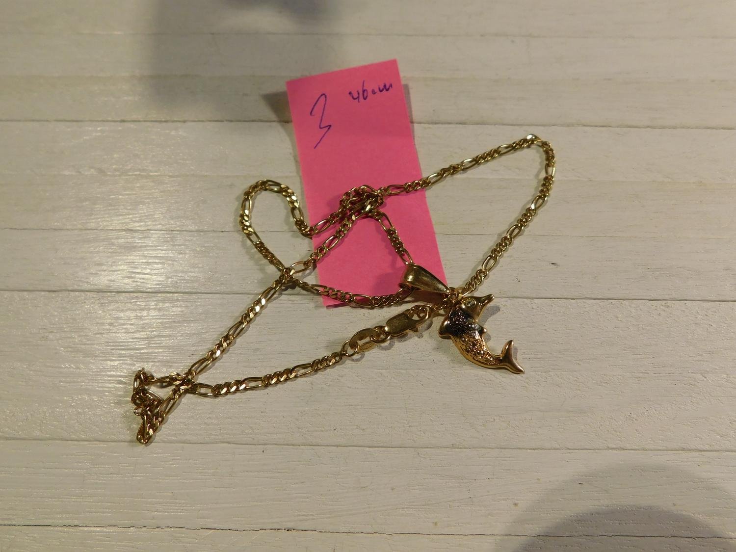 Halsband/Kedja & Hänge 14 KGF Guld Ny från Bras.. | Köp på Tradera (500306219)