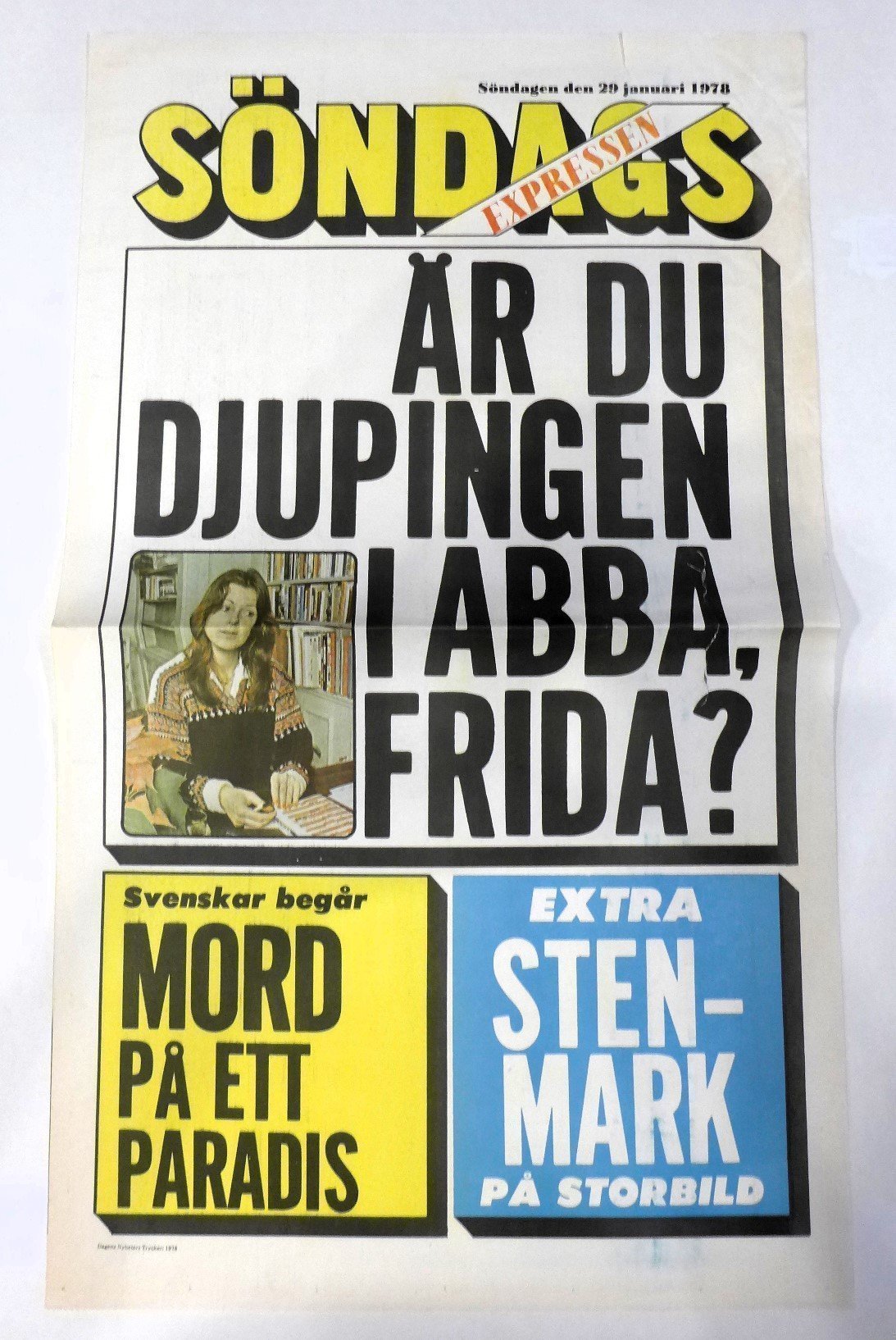 Se Produkter Som Liknar Löpsedel Expressen 29 1 1978 På Tradera