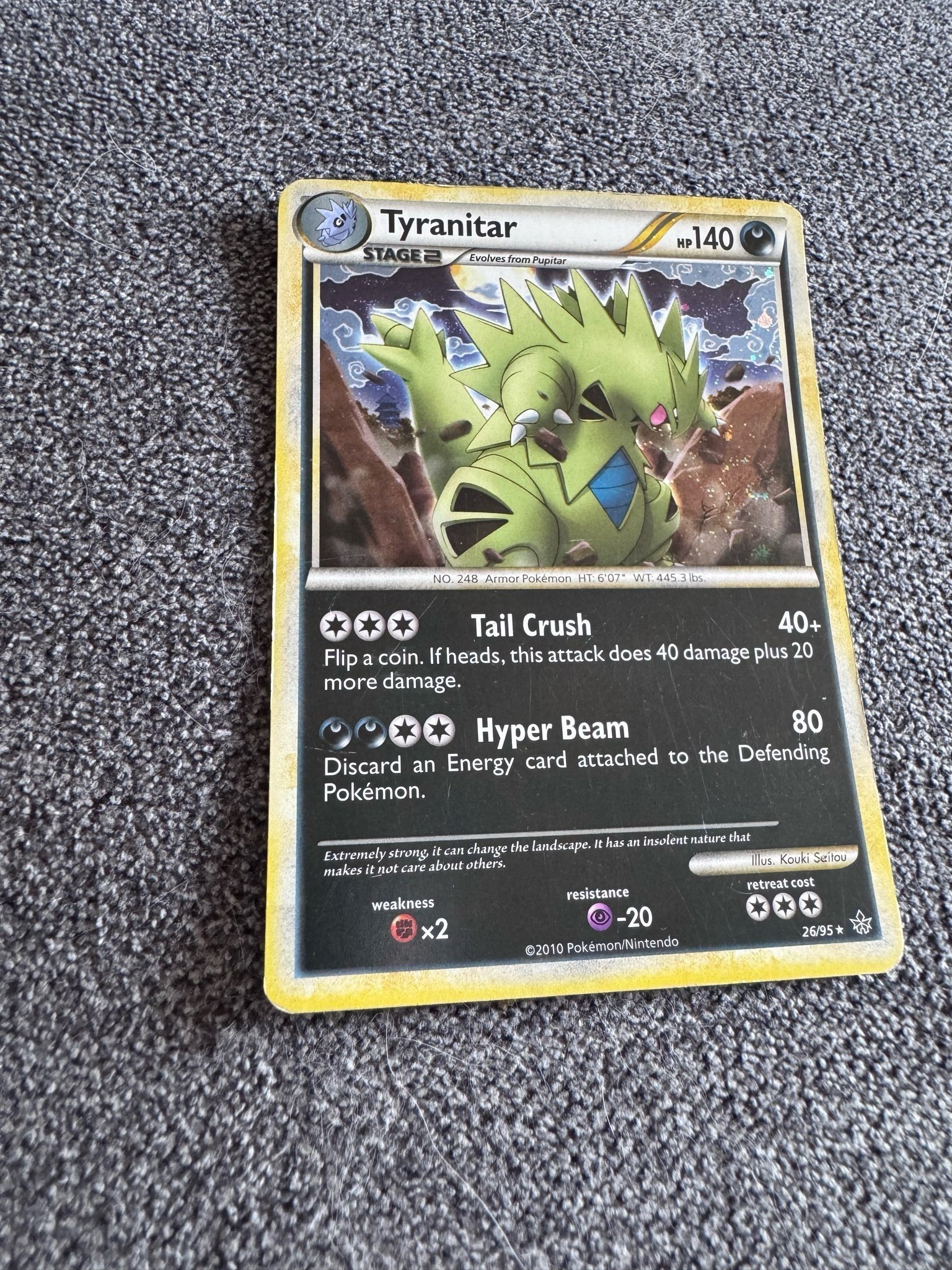 Tyranitar - 26/95 - Holo - 2010 - Unleashed Hea.. | Köp på Tradera (637201984)