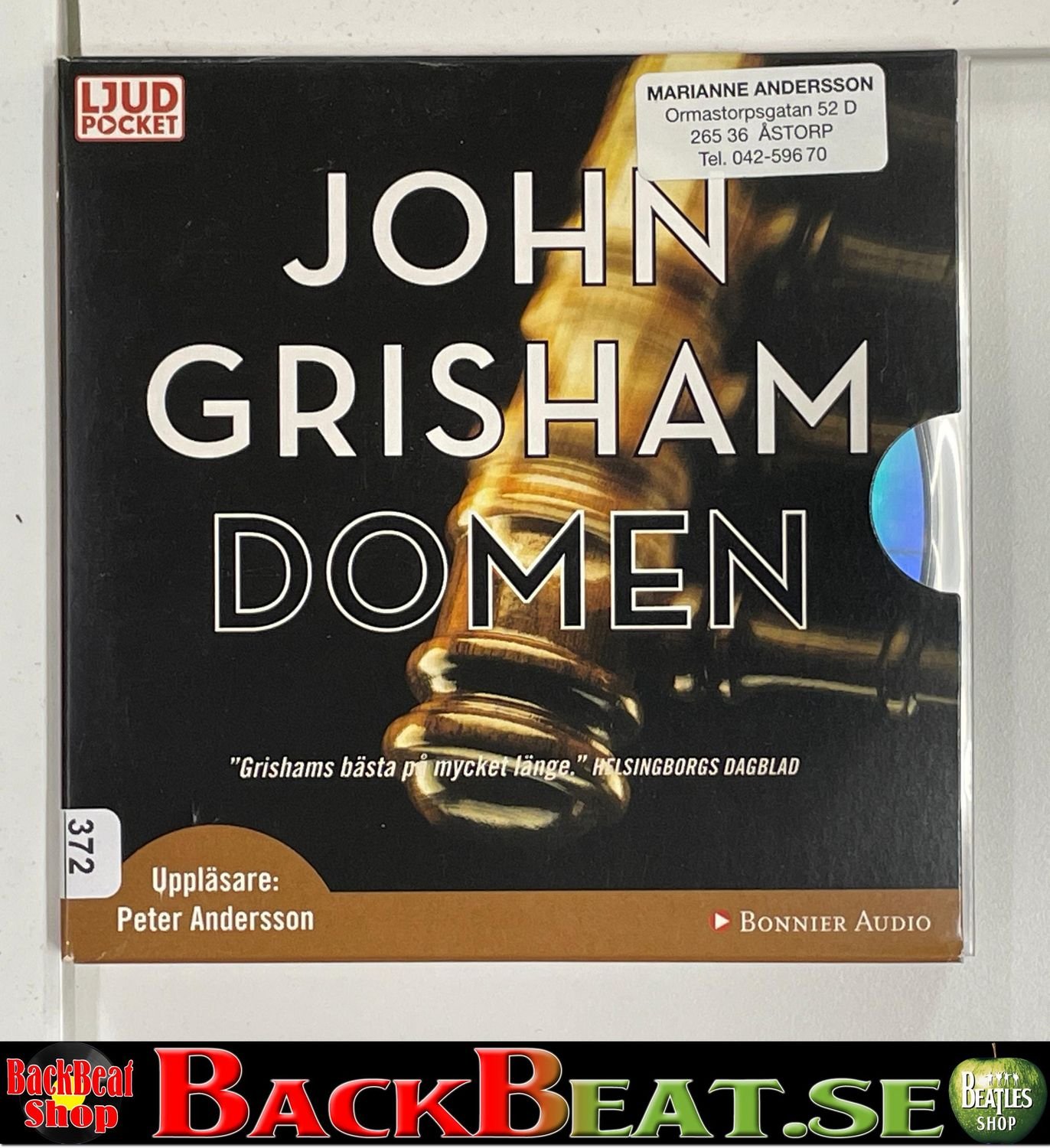 JOHN GRISHAM - DOMEN - C:a 9 timm.. | Köp från backbeat på Tradera (670211721)