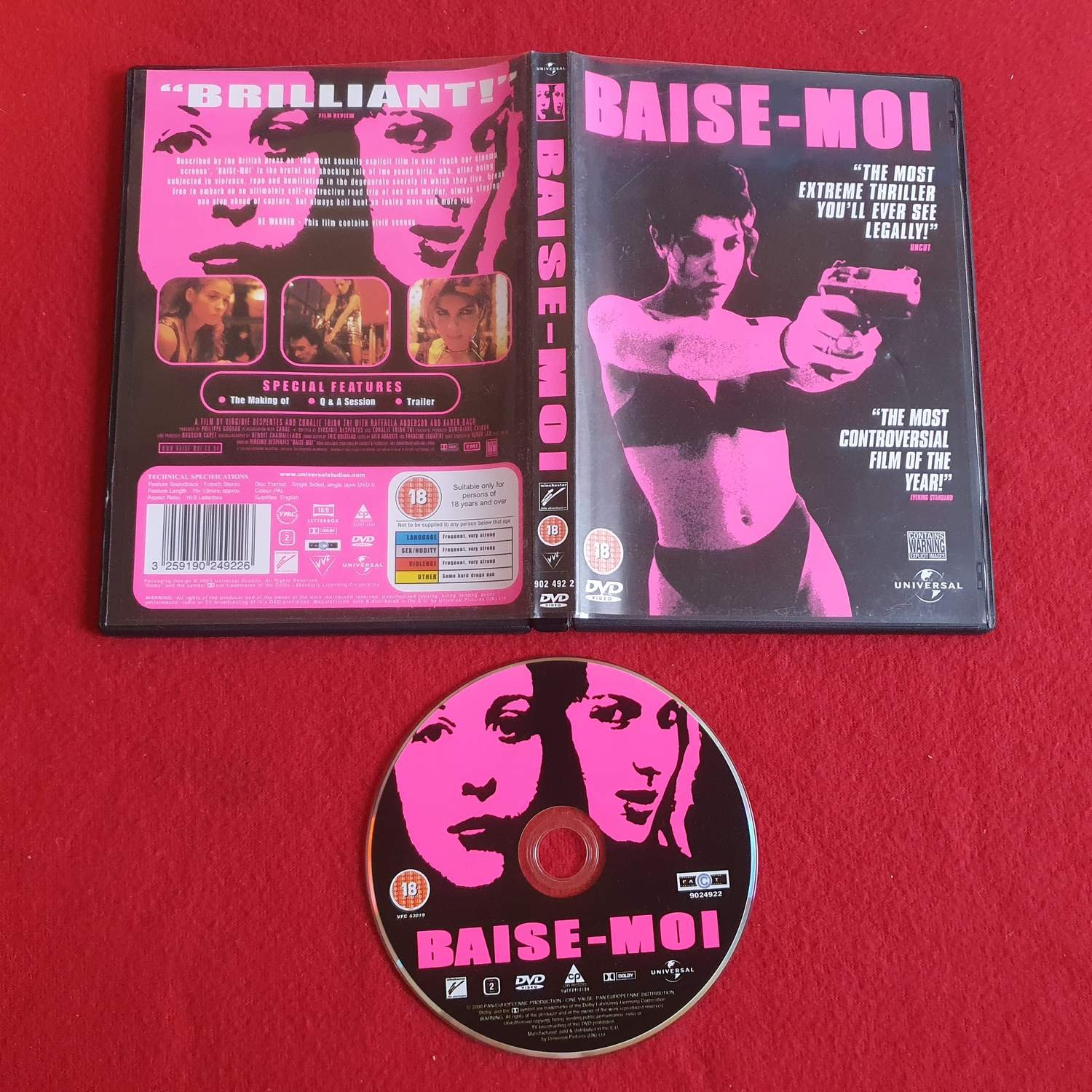 Se produkter som liknar BAISE-MOI till DVD på Tradera (626481766)