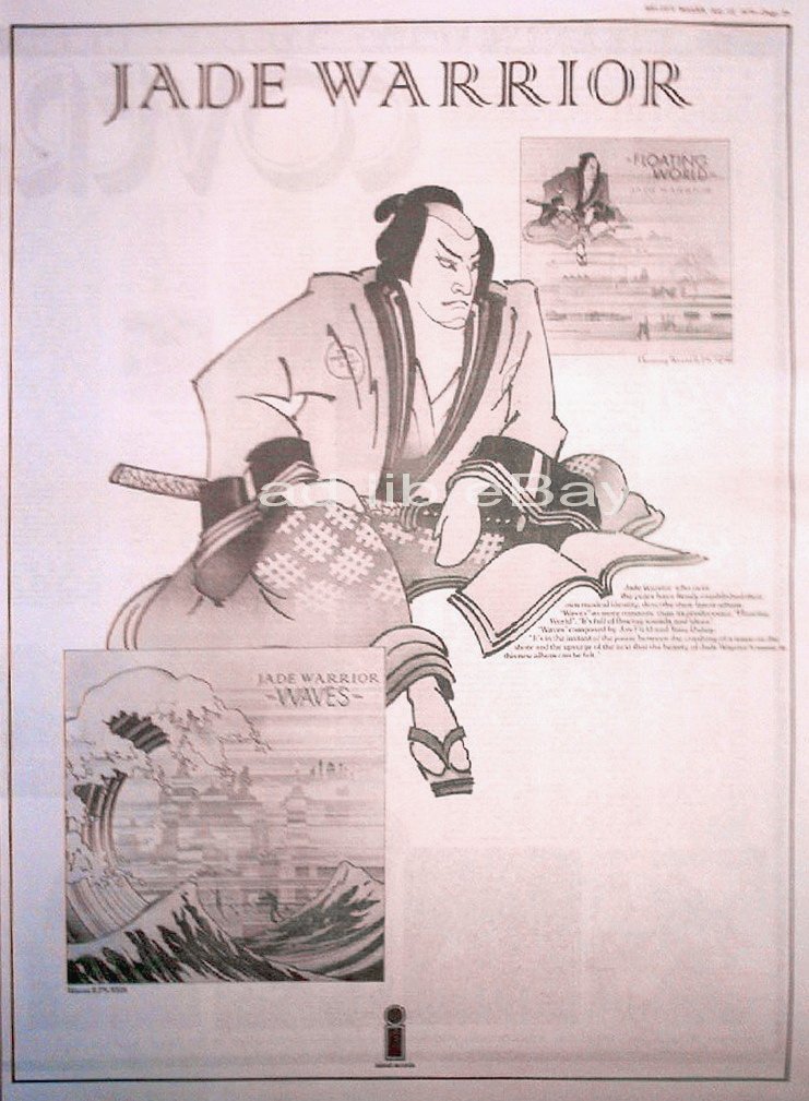 JADE WARRIOR - WAVES, STOR TIDNINGSANNONS 1975 | Köp på Tradera (307141146)
