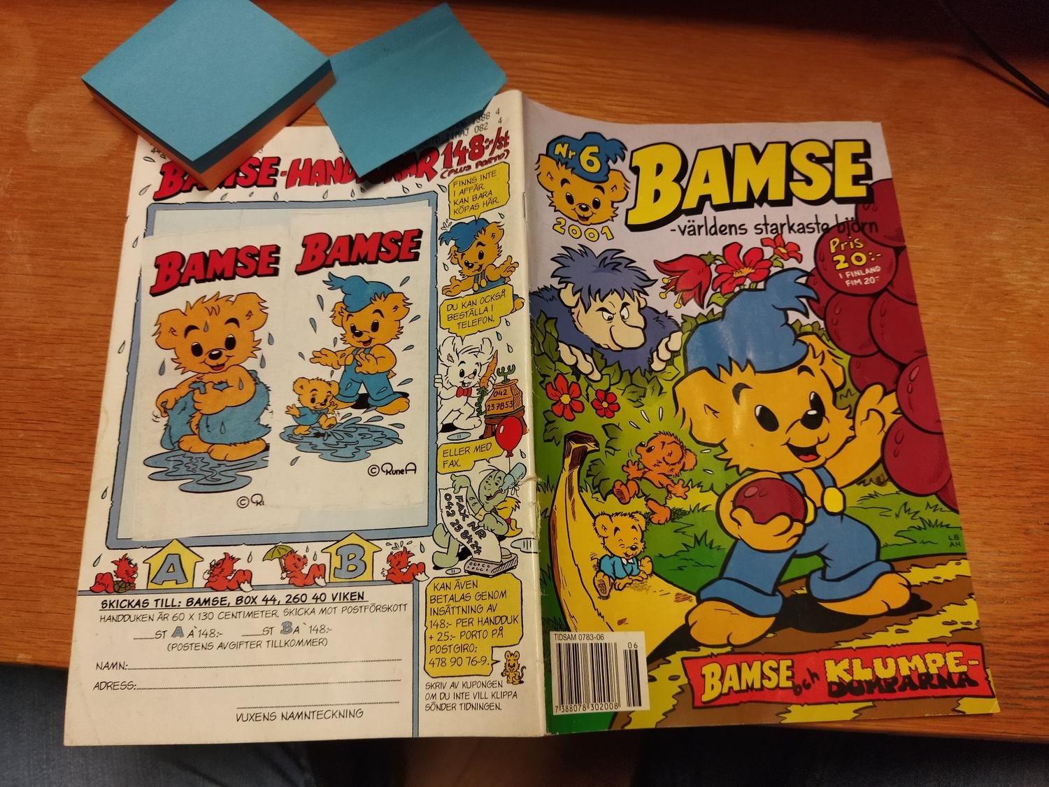 Bamse 2001 nr 6. med Bamses br.. | Köp från Vinylcomics på Tradera (530680329)