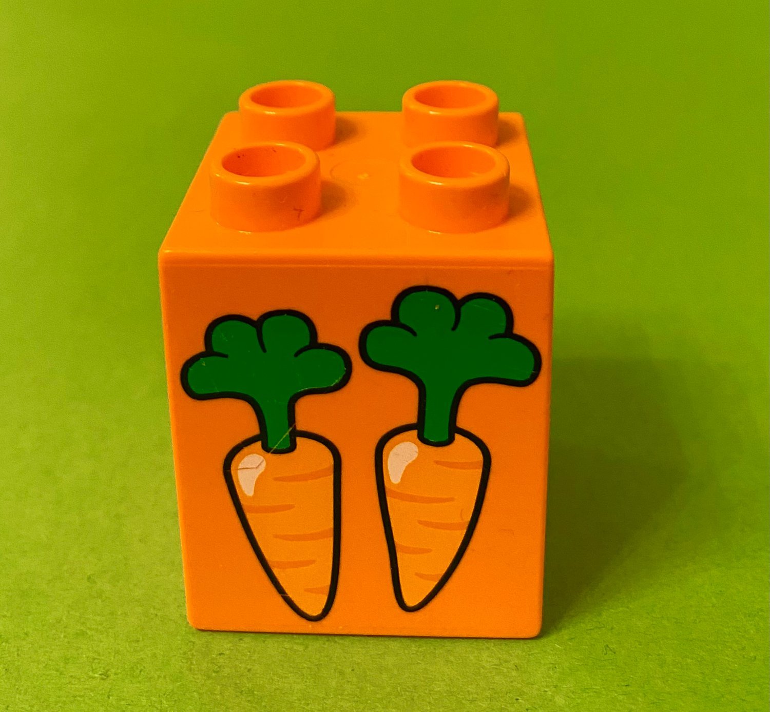 Lego DUPLO Legobit med Morötter på - Motivbit -.. | Köp på Tradera (657716145)