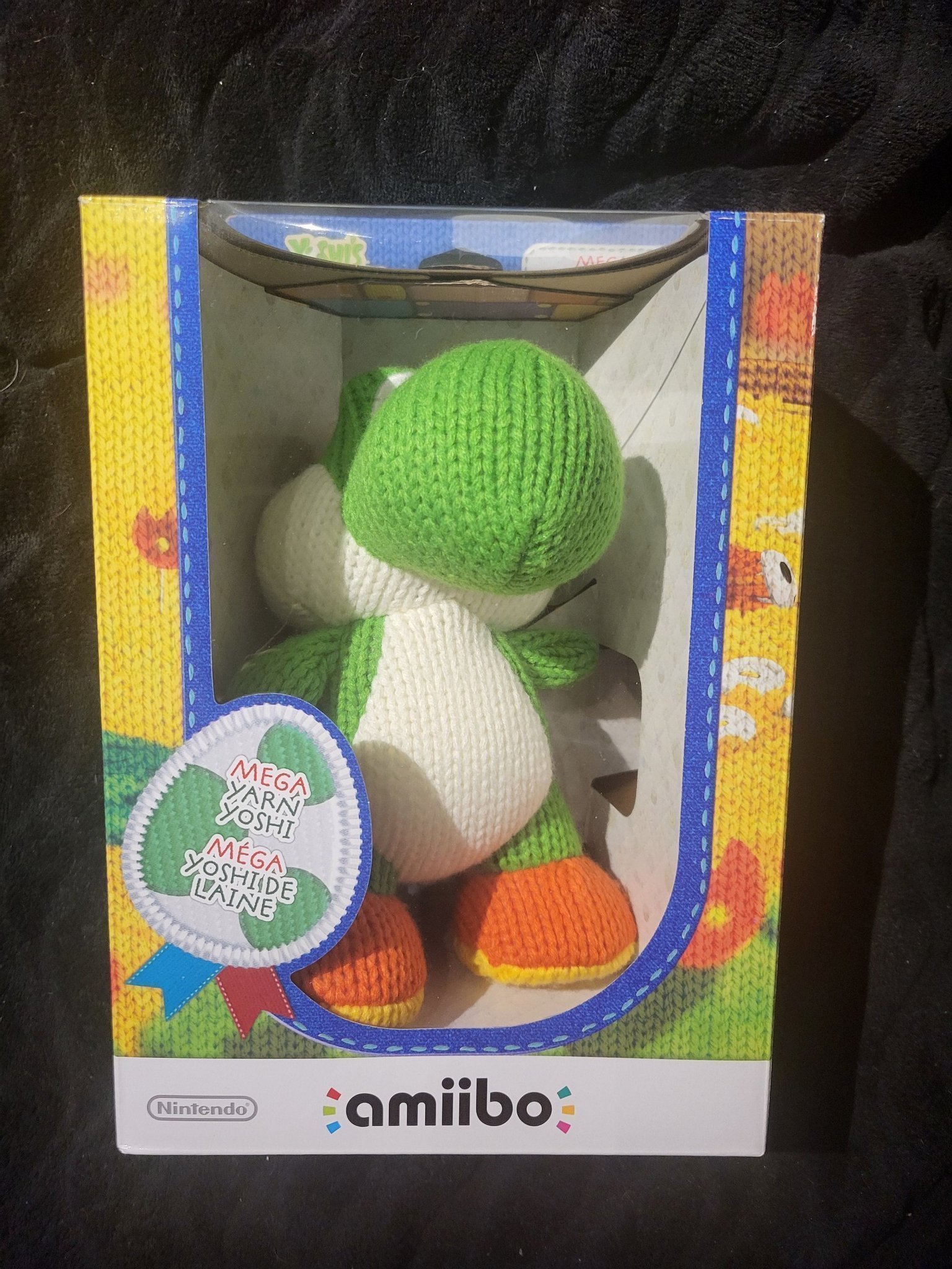 Yoshi amiibo (MEGA Yarn Yoshi) - Perfekt skick! | Köp på Tradera (684276998)