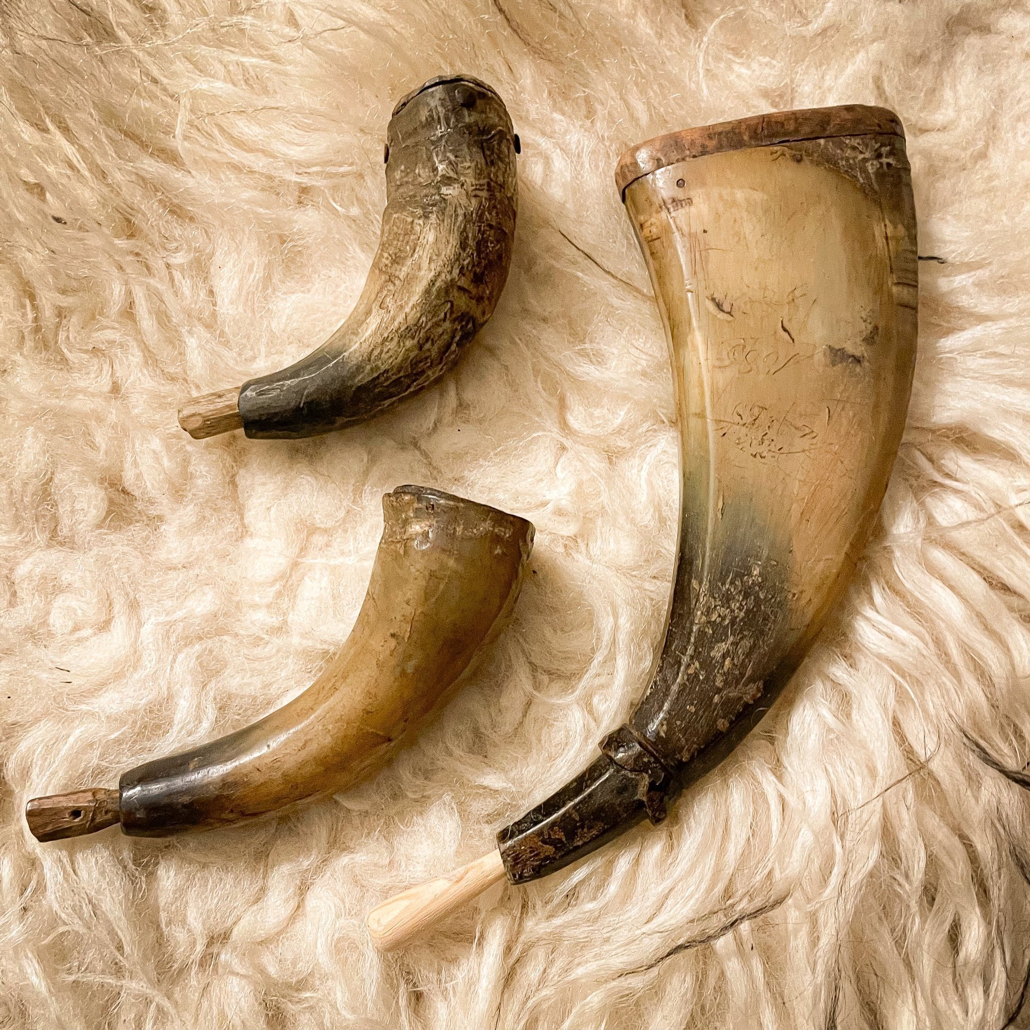 Svenska kruthorn ifrån senare 1800-tal. Kuriosa.. | Köp på Tradera (695328770)