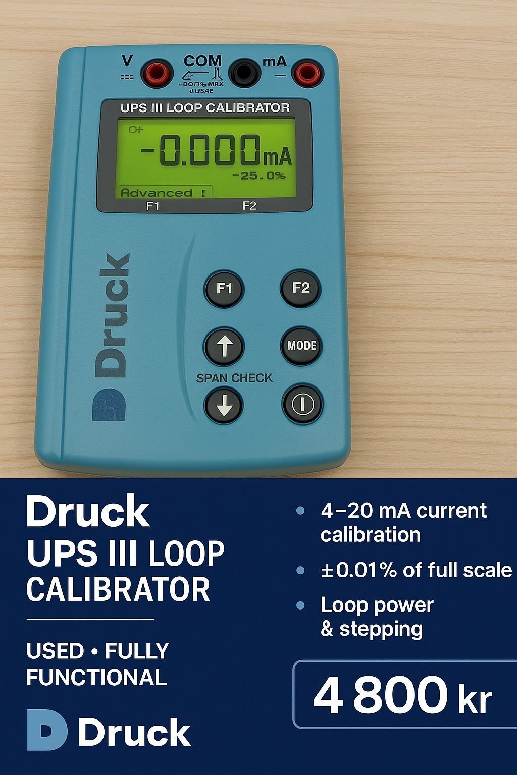 Se produkter som liknar Druck UPS III Loop Calibrator.. på Tradera (688936300)