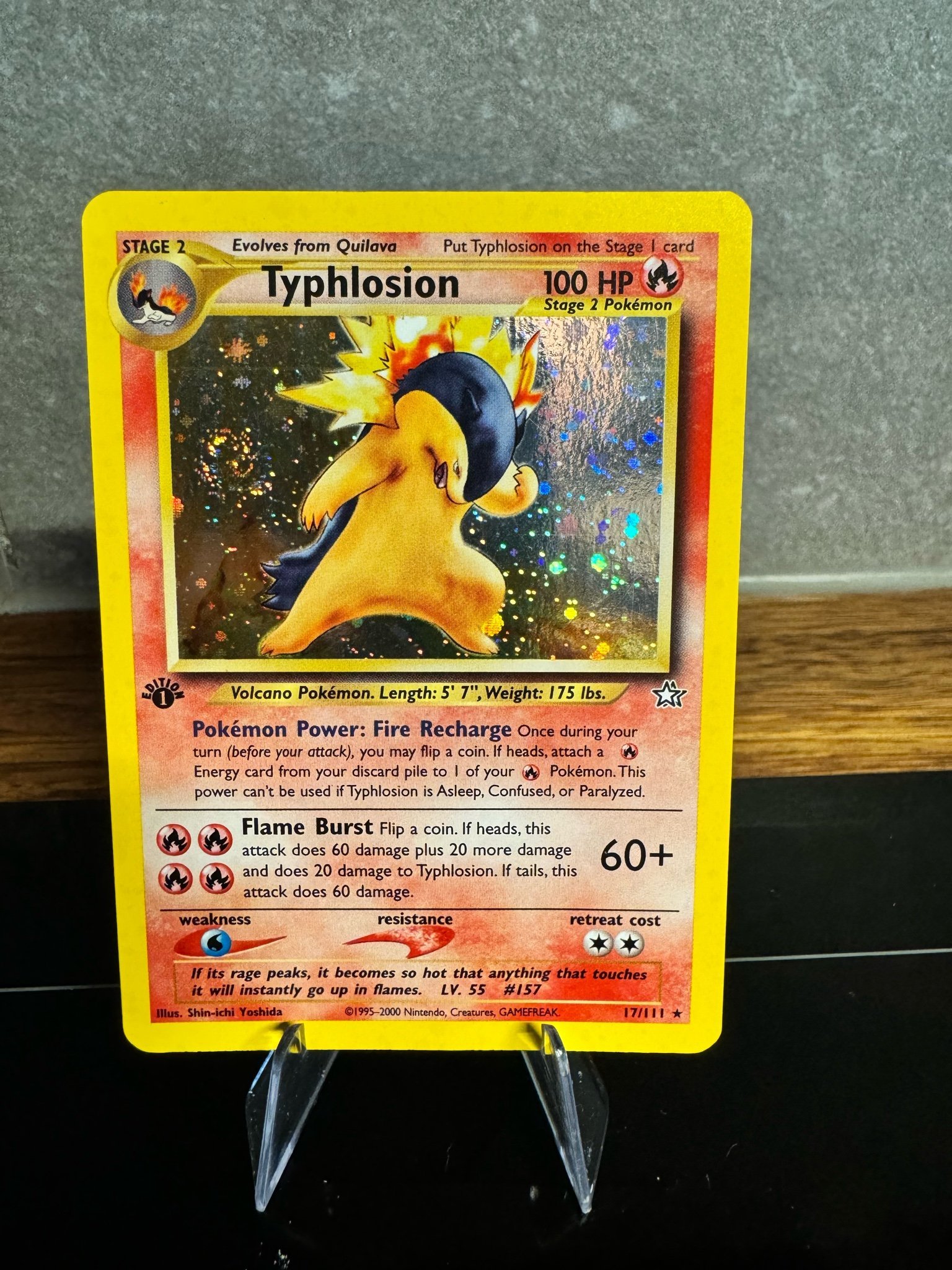 Se produkter som liknar Typhlosion 17/111 Holo 1st Ed.. på Tradera (630406346)
