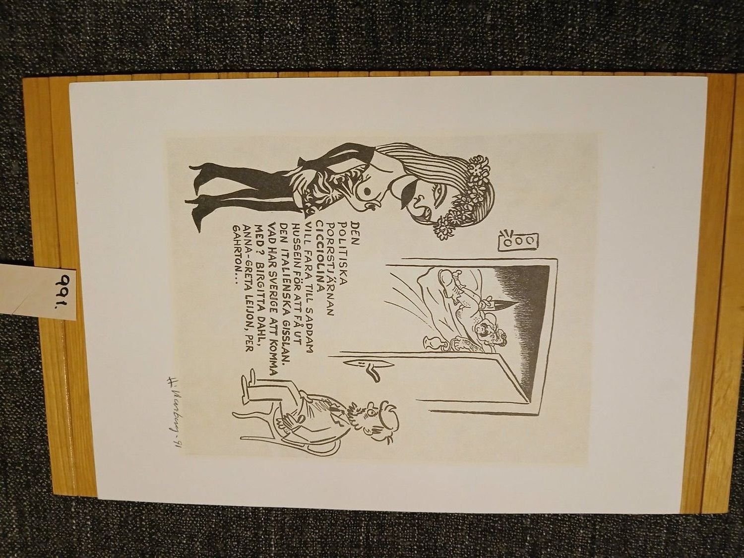 Satir Tryck Lars Hillersberg Cicci.. | Köp från BBjörn2 på Tradera (700411413)