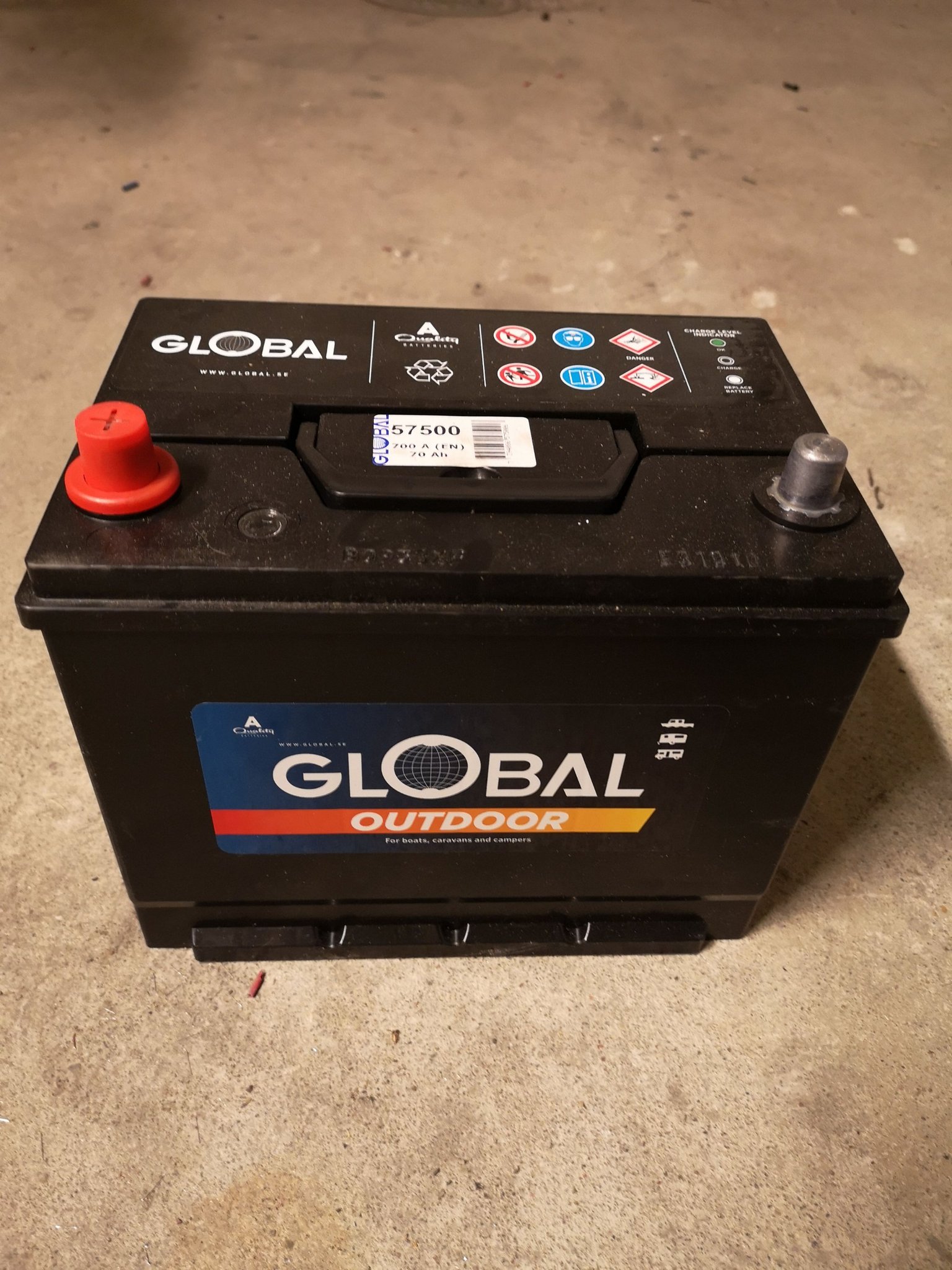 Global batteri, 70ah. Nytt. (425216130) ᐈ Köp på Tradera